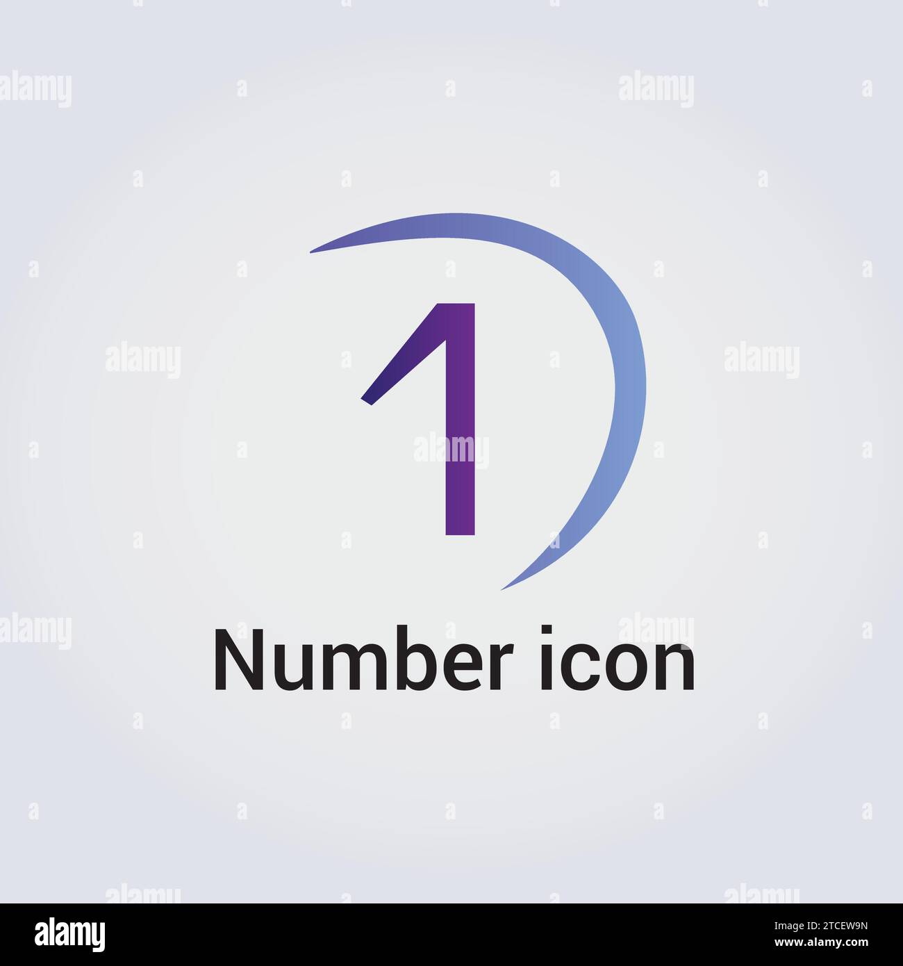 Number Digits Icon Logo Design Graphic Element Various Shapes and ...