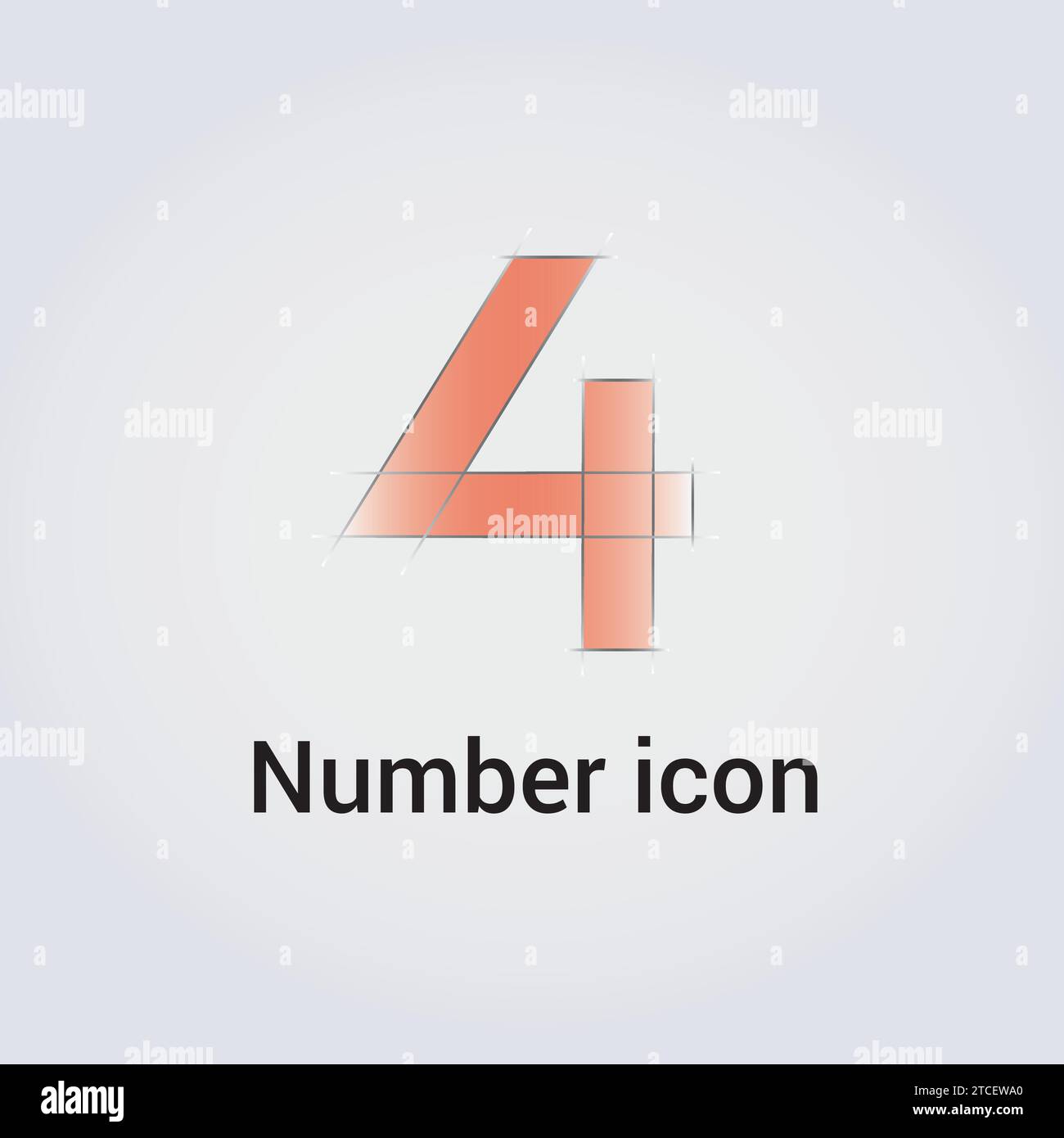 Number Digits Icon Logo Design Graphic Element Various Shapes and ...