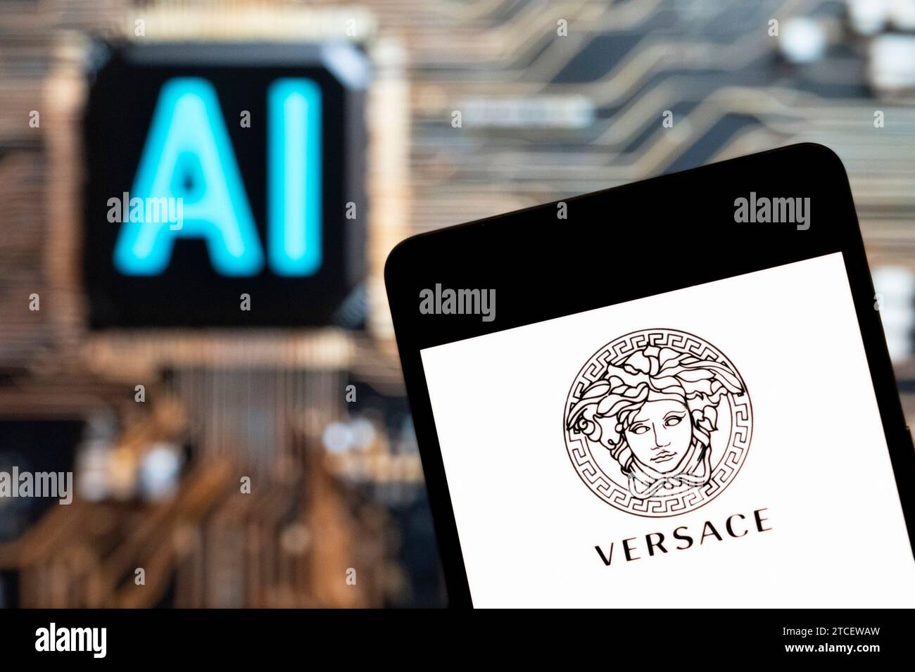 China. 10th Nov, 2023. In this photo illustration, the Italian luxury ...