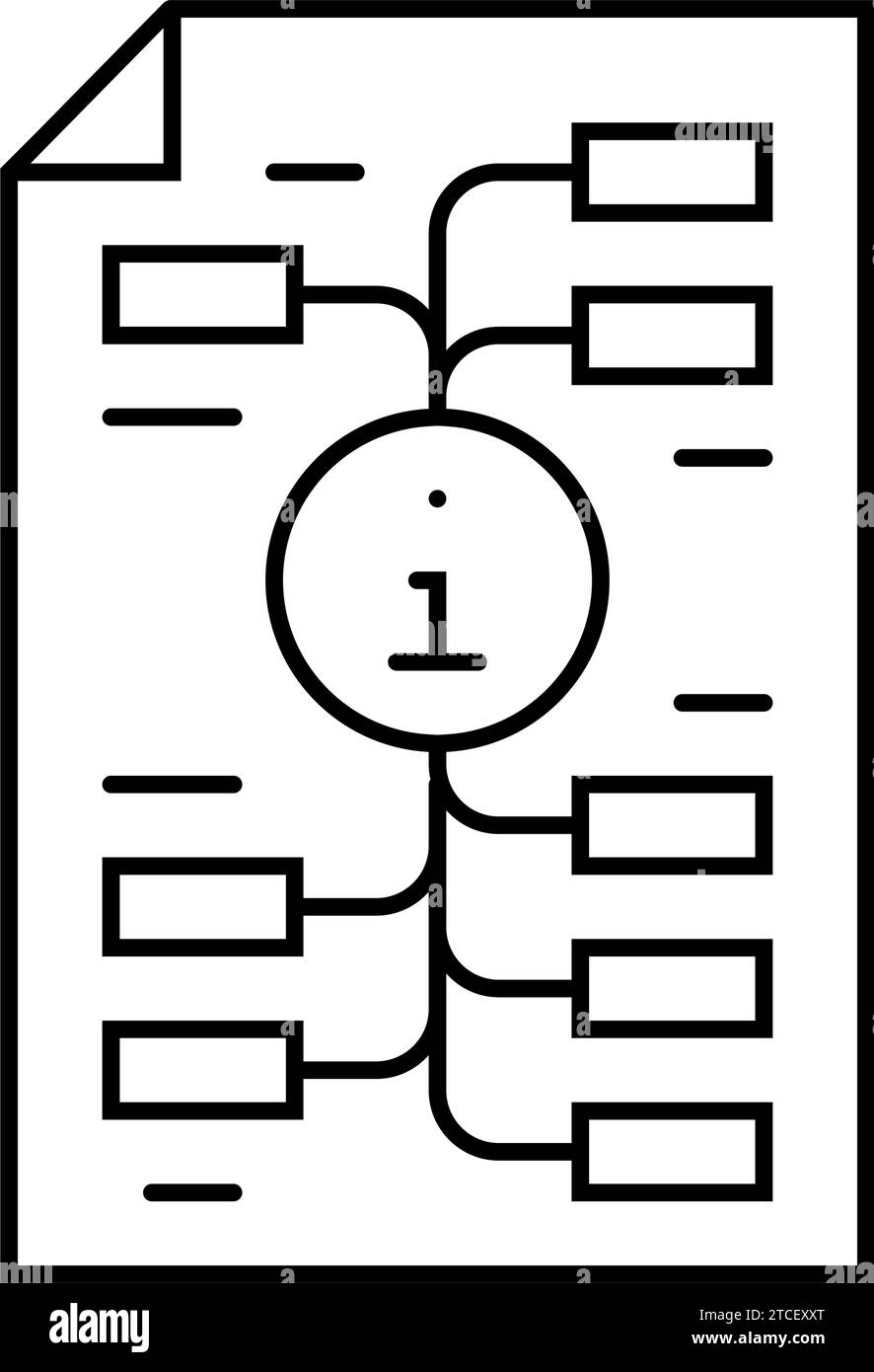 information mapping technical writer line icon vector illustration ... information mapping technical writer line icon vector illustration ...