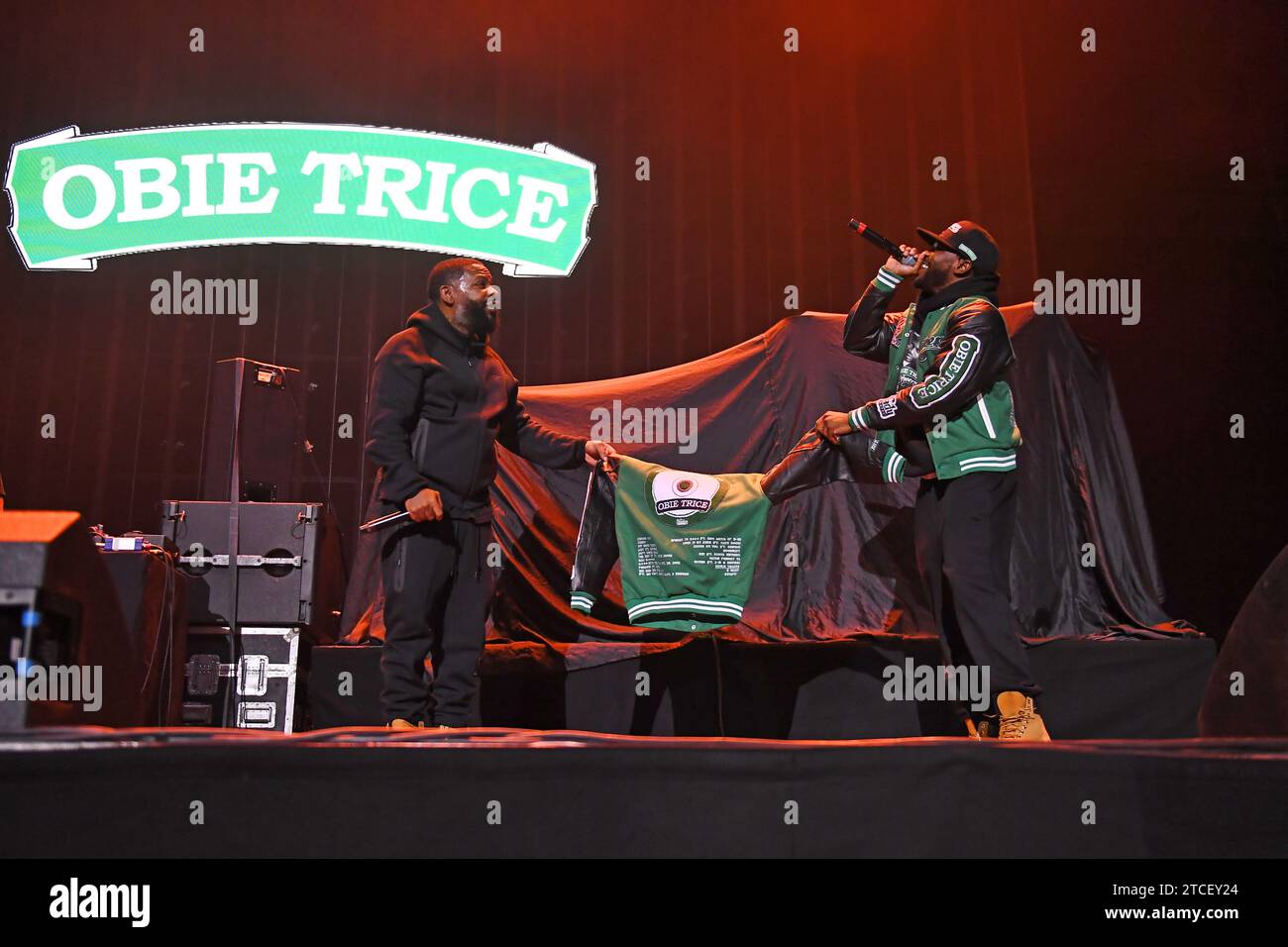 LONDON, ENGLAND - DECEMBER 11: Obie Trice performing at O2 Arena ...