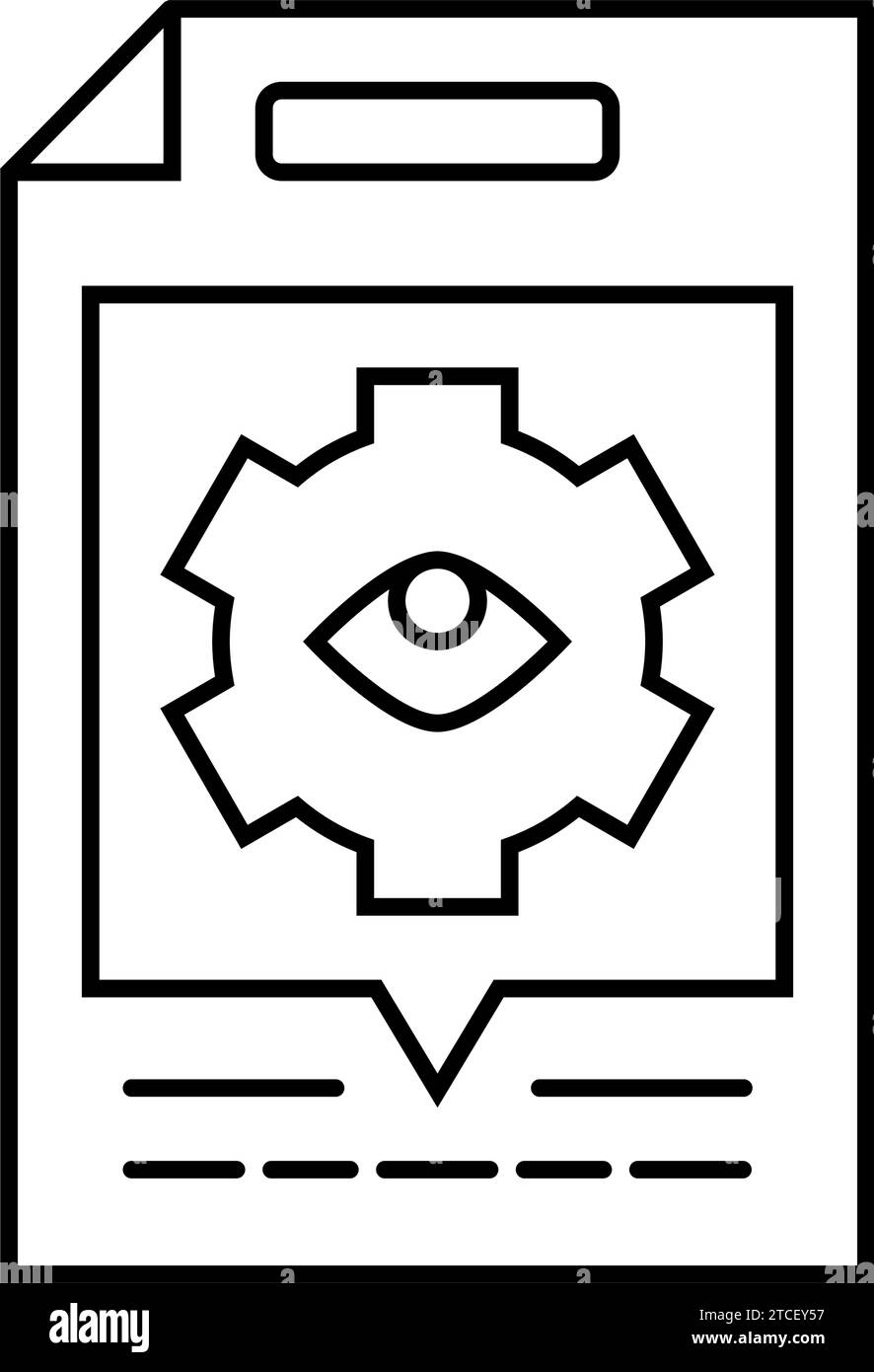 technical review line icon vector illustration Stock Vector Image & Art - Alamy