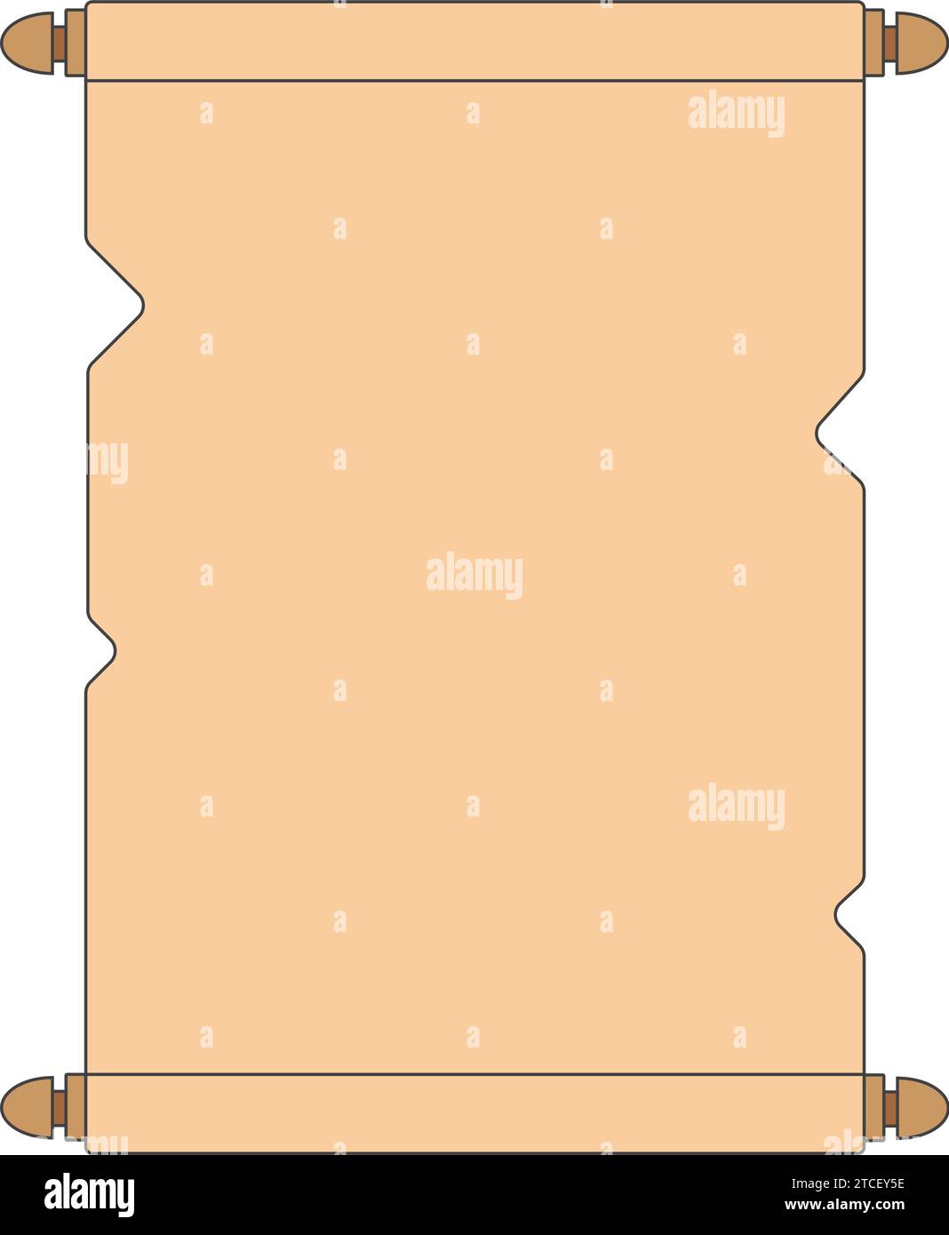 Isolated colored empty scroll icon Vector Stock Vector Image & Art - Alamy