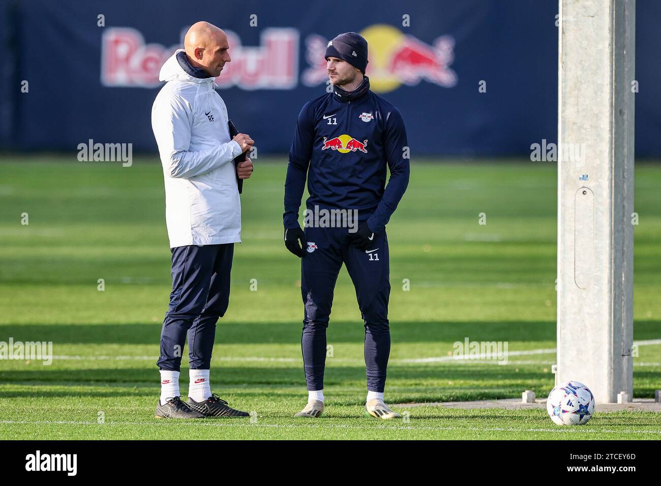 Leipzig, Germany. 12th Dec, 2023. Soccer: Champions League, before the ...