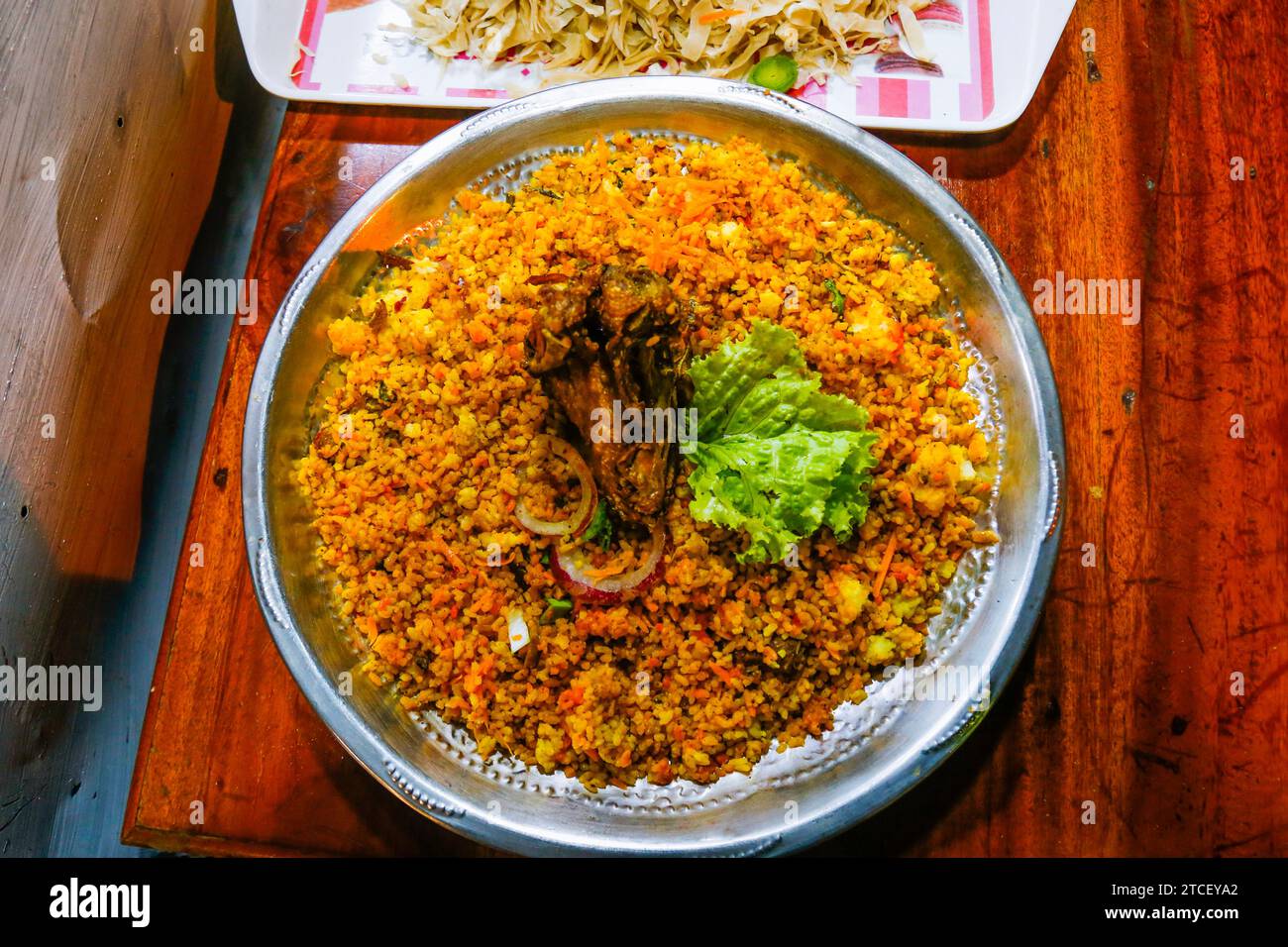 Chicken dhum biriyani in Sri Lanka street food Colombo Stock Photo - Alamy