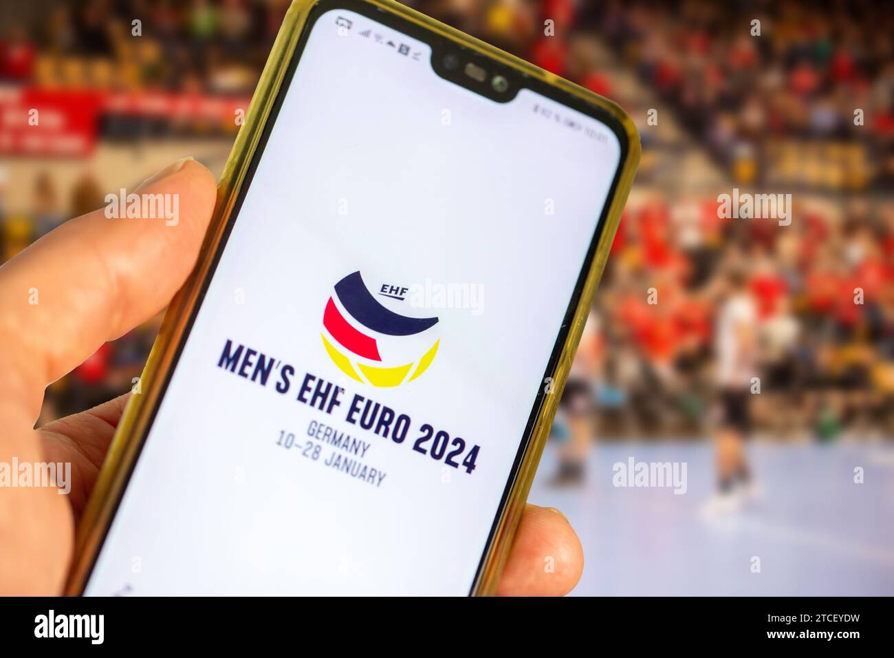 Symbol image of the 2024 European Handball Championship. The 2024 ...