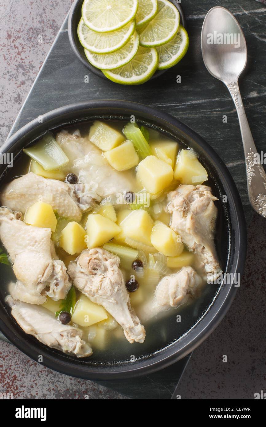 Bahamian chicken souse is a poultry dish made with chicken wings ...