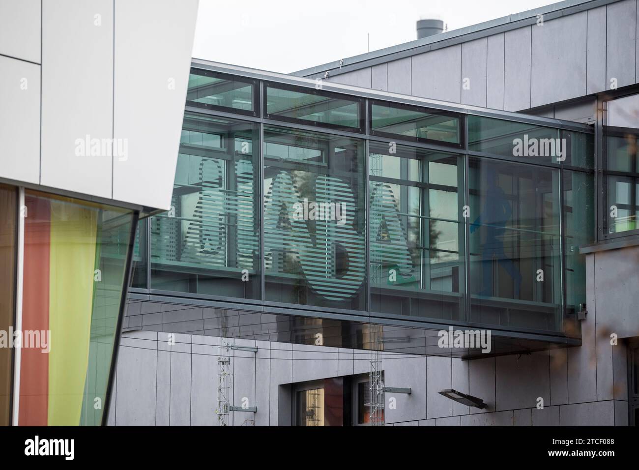 Bad Rodach, Germany. 12th Dec, 2023. The HABA logo can be seen on a ...
