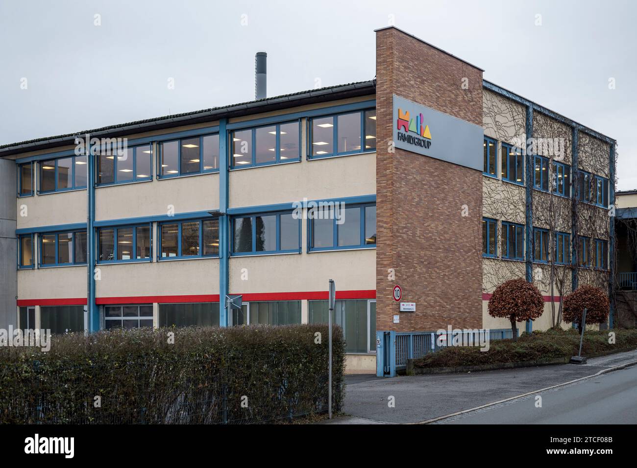 Bad Rodach, Germany. 12th Dec, 2023. A company building of the HABA ...