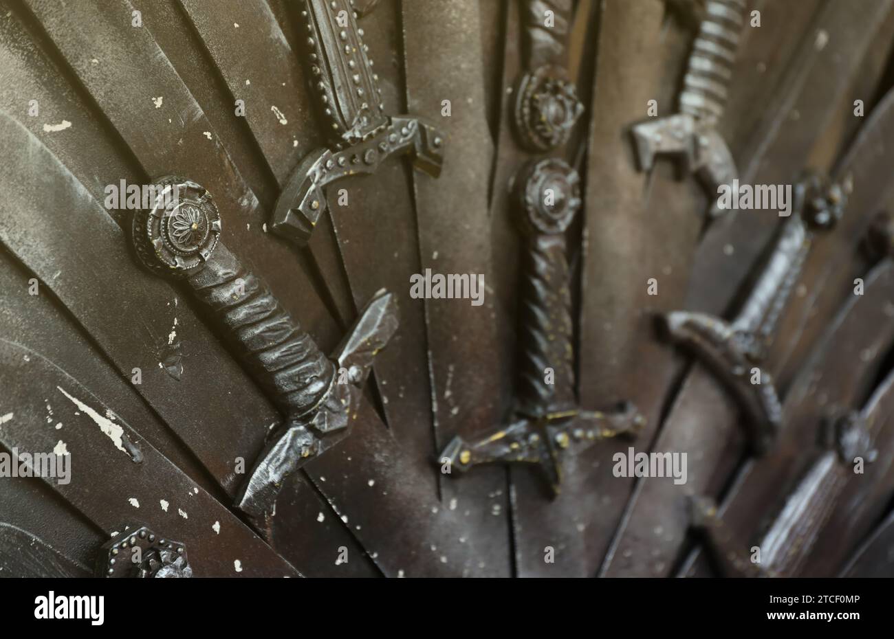 Metal knight swords background close up. The concept Knights Stock ...