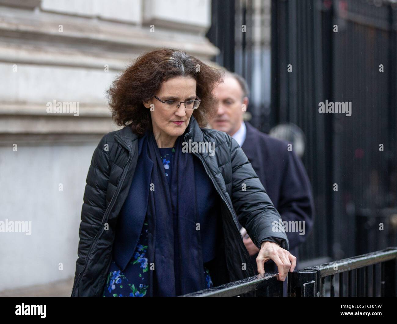 London, UK. 12th Dec, 2023. Theresa villiers is seen leaving No 10 ...
