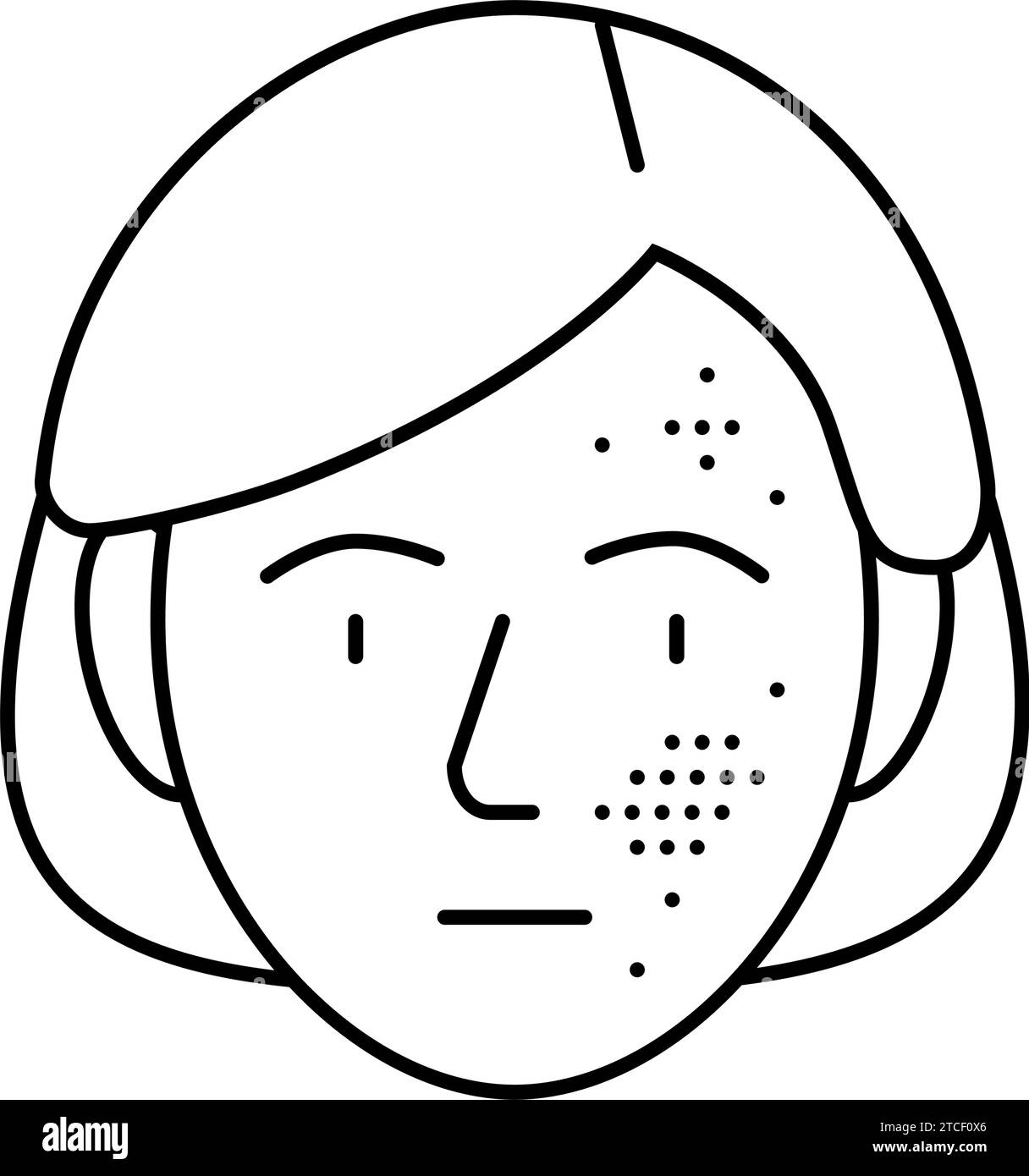 swollen face limbs disease symptom line icon vector illustration Stock ...