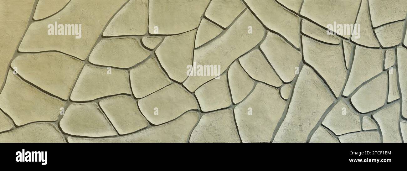 pattern of ancient style design decorative uneven cracked real stone ...