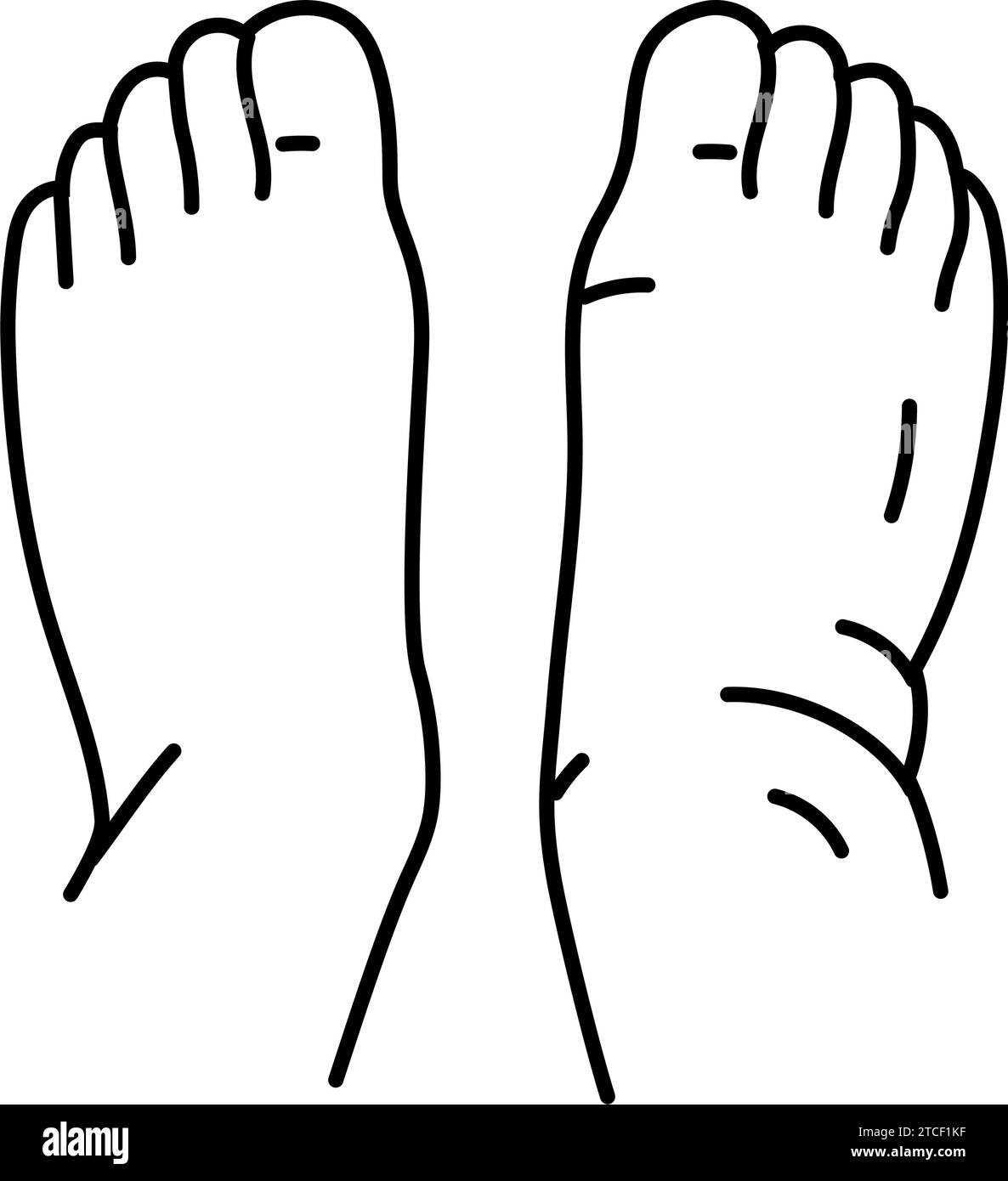 swollen ankles feet disease symptom line icon vector illustration Stock Vector Image & Art - Alamy