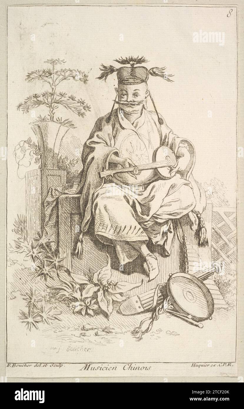 Chinese Musician 1953 by Francois Boucher Stock Photo - Alamy