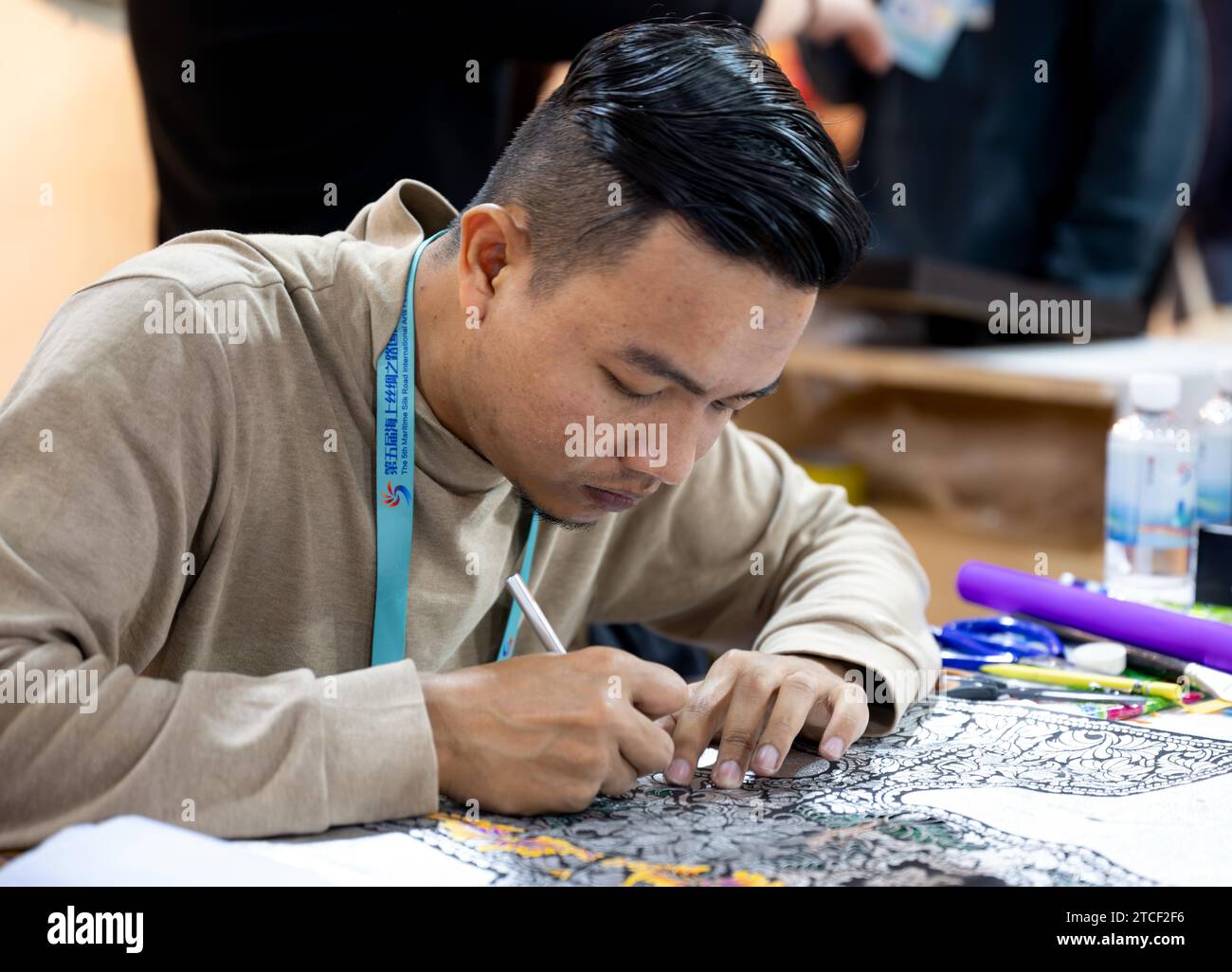 Quanzhou, China's Fujian Province. 9th Dec, 2023. Malaysian artist ...