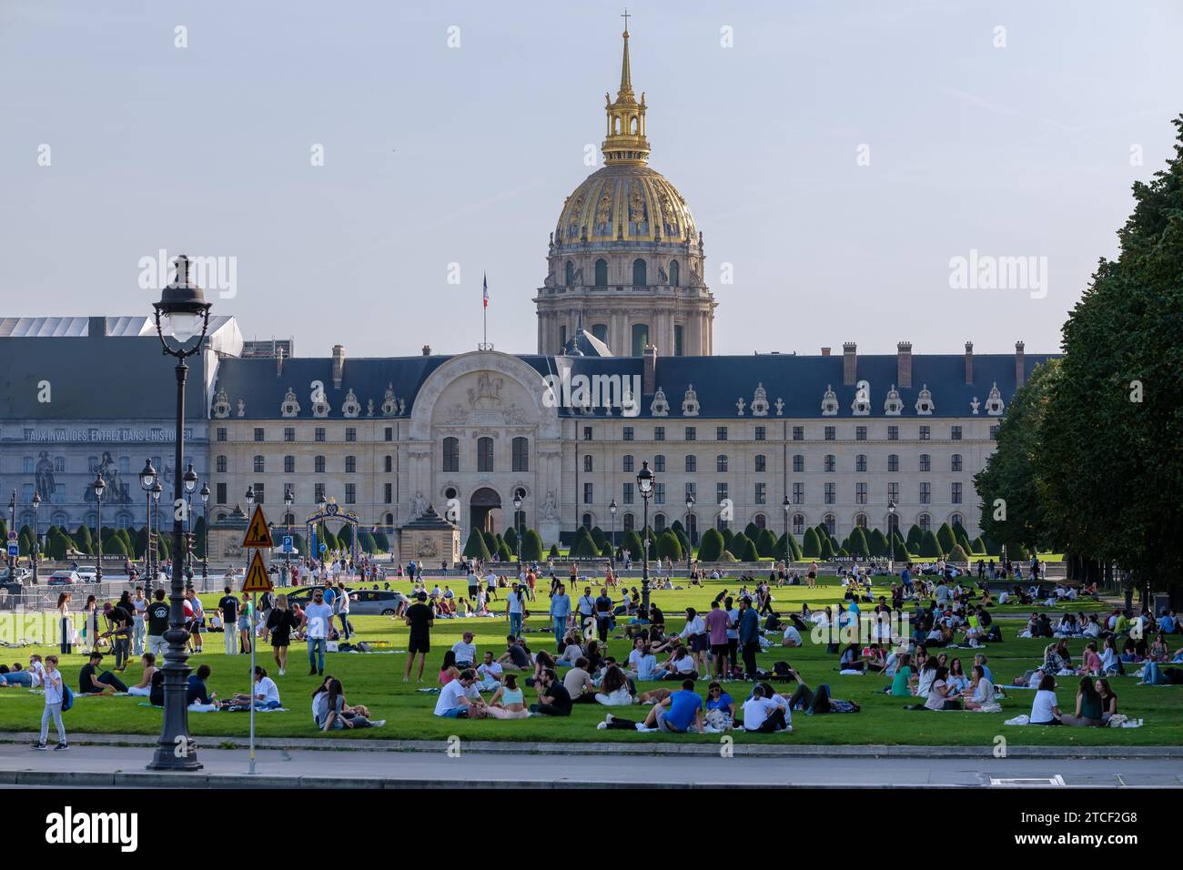 Paris, France - October 8, 2023 : View of crowds of young people ...