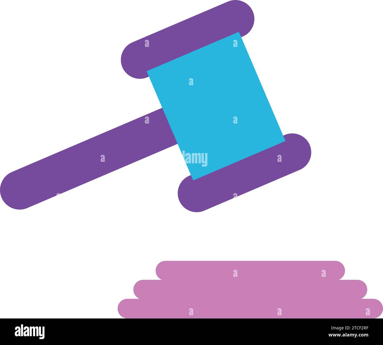 Law justice line color Stock Vector Images - Alamy
