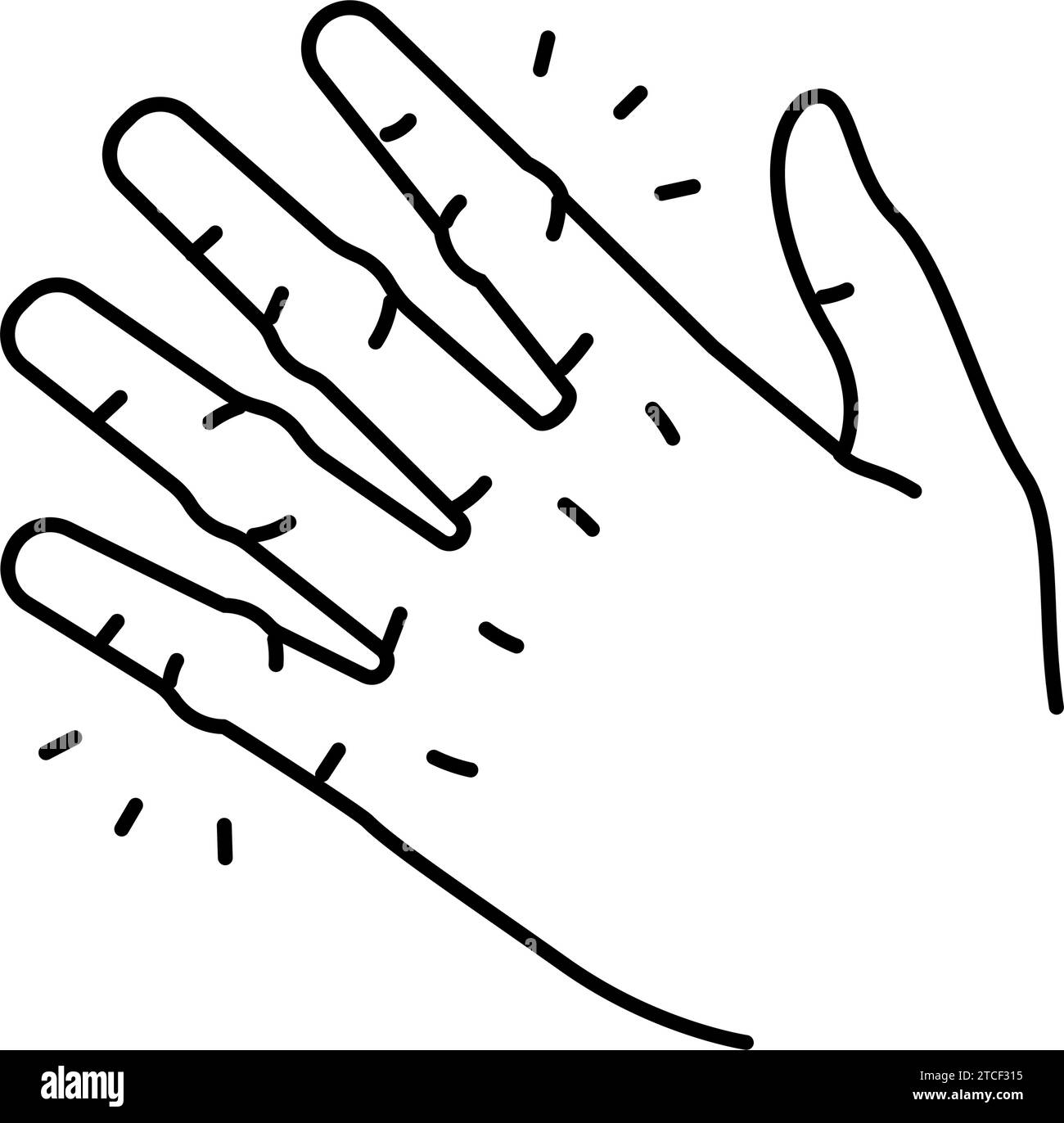 joint redness disease symptom line icon vector illustration Stock ...