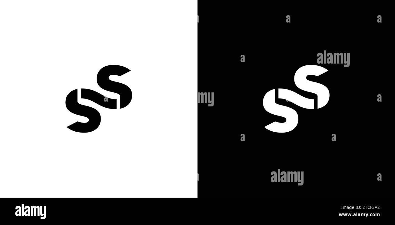 Modern and unique letter SS initials logo design Stock Vector Image ...