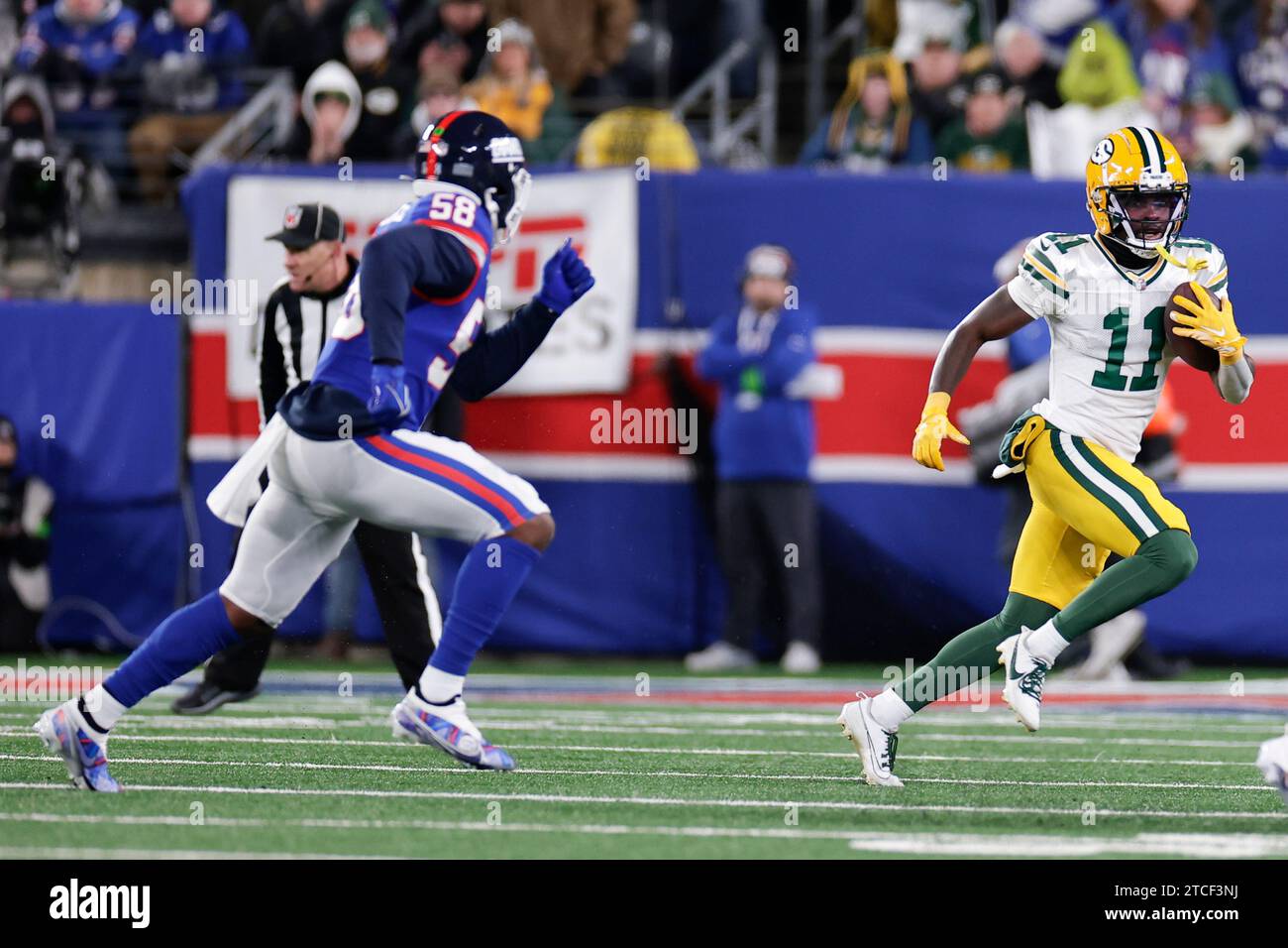Green Bay Packers wide receiver Jayden Reed (11) carries the ball ...