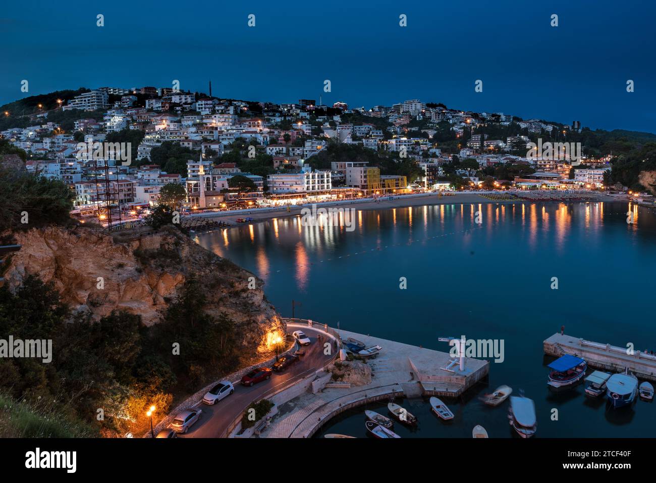 Shore night evening marina horizon hi-res stock photography and images ...