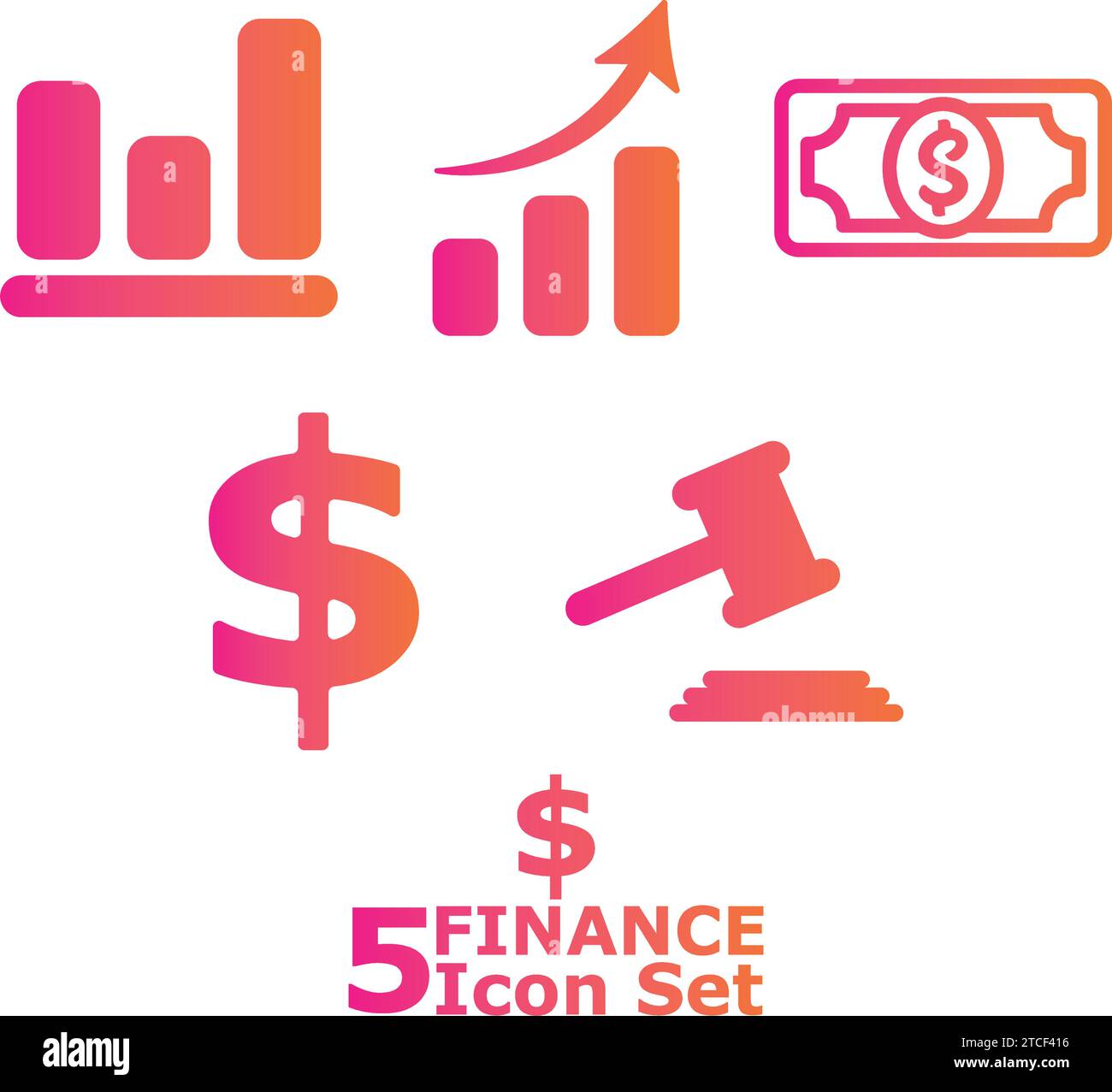Colored finance icons set Vector Stock Vector Image & Art - Alamy