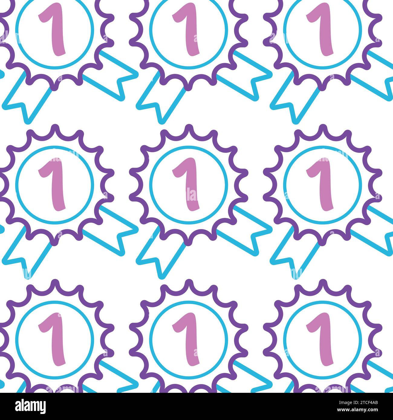 First place medal pattern background Vector Stock Vector Image & Art ...