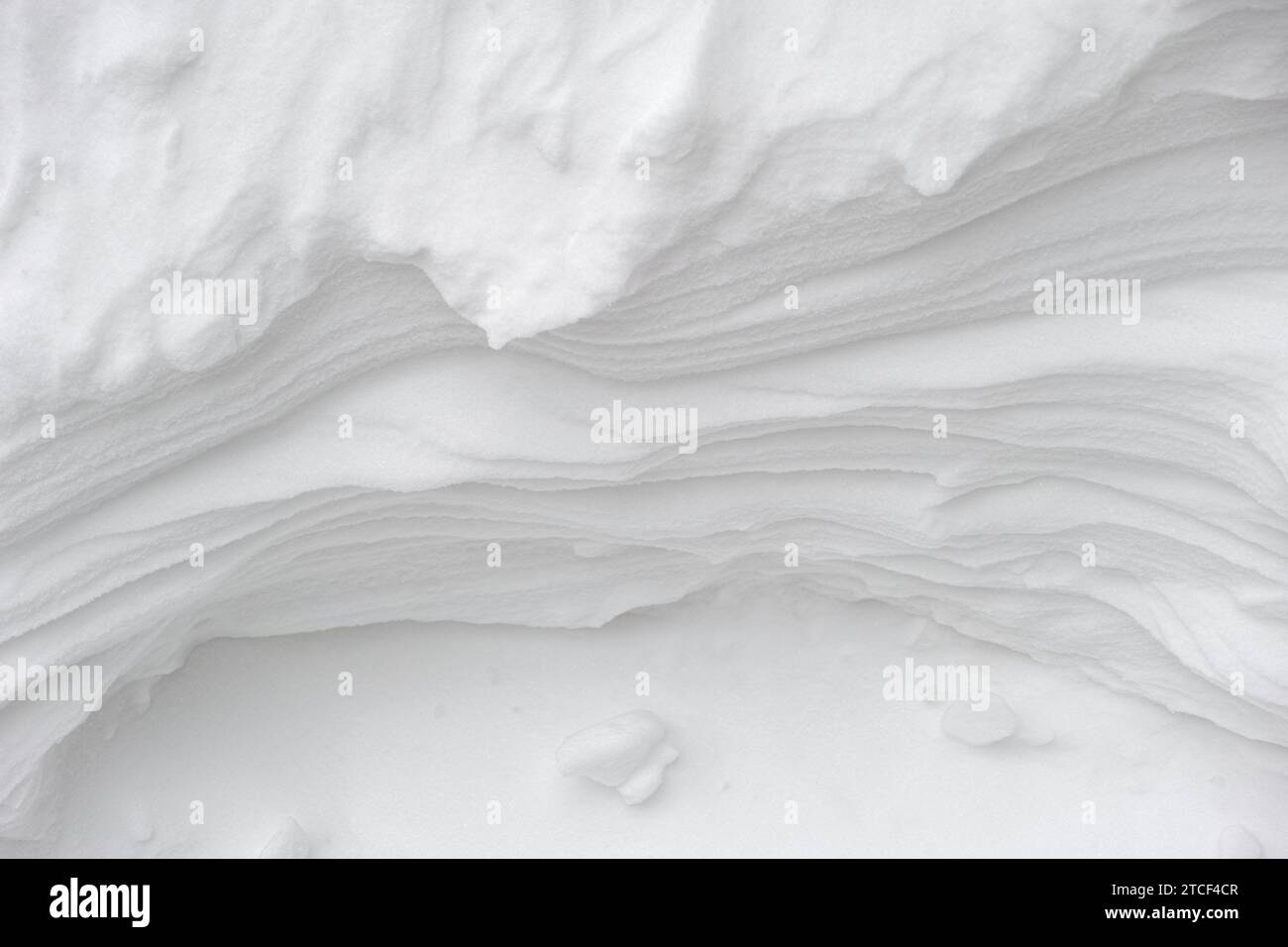 Layers of recently fallen snow. Snow background Stock Photo - Alamy