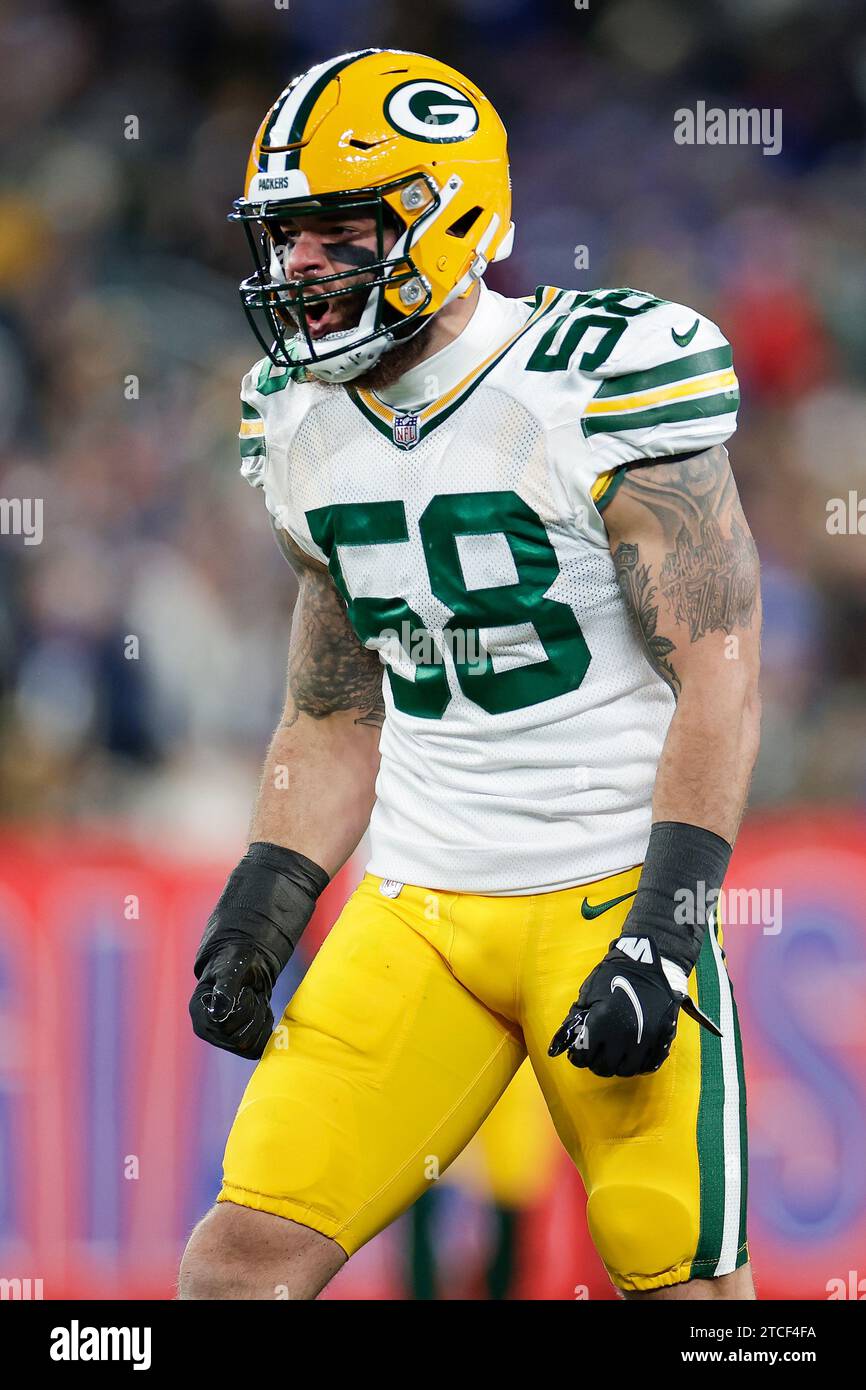 Green Bay Packers linebacker Isaiah McDuffie (58) during the first half ...