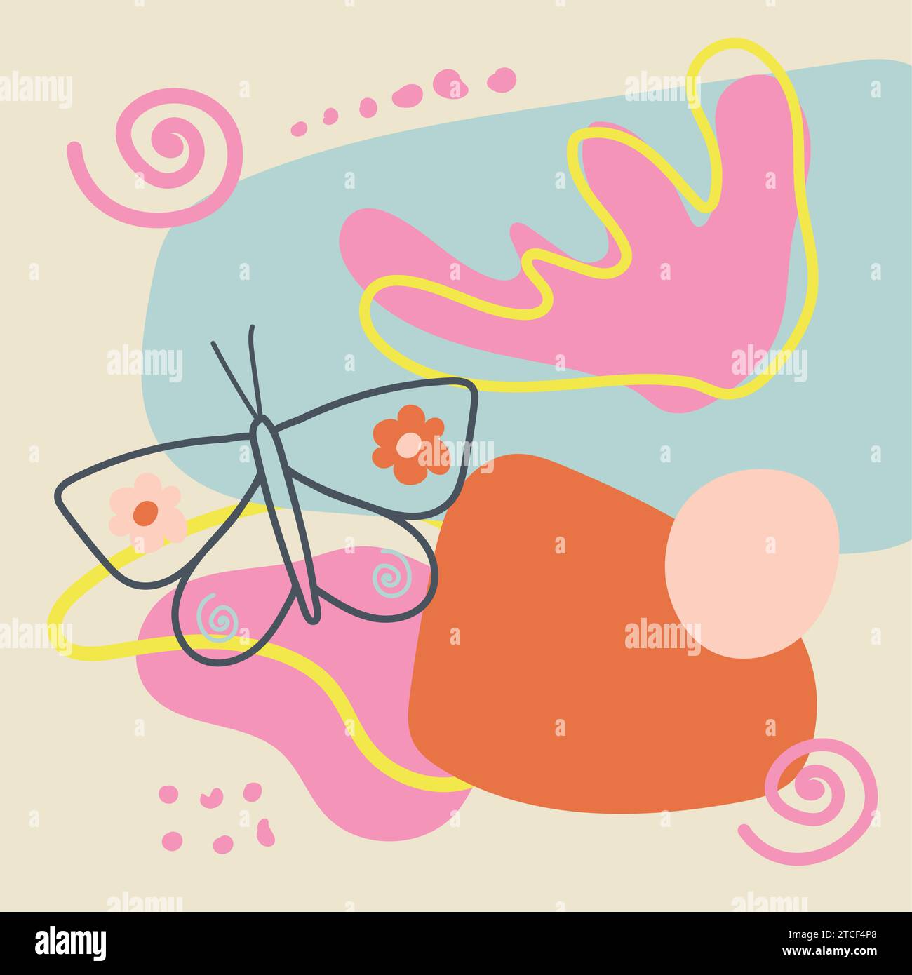 Colored hand drawn background Vector Stock Vector Image & Art - Alamy