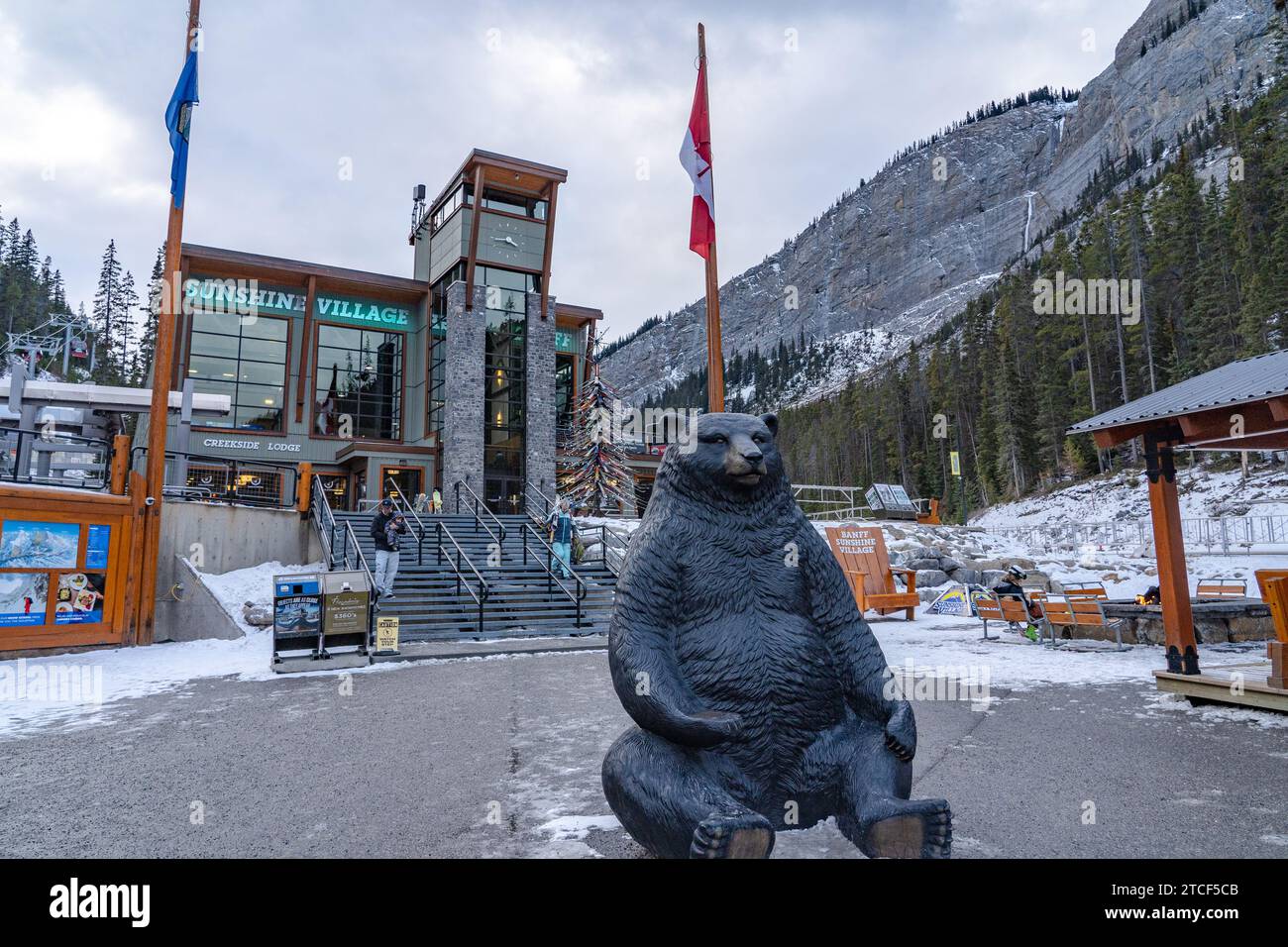 Banff Sunshine Village ski resort in winter Stock Photo - Alamy