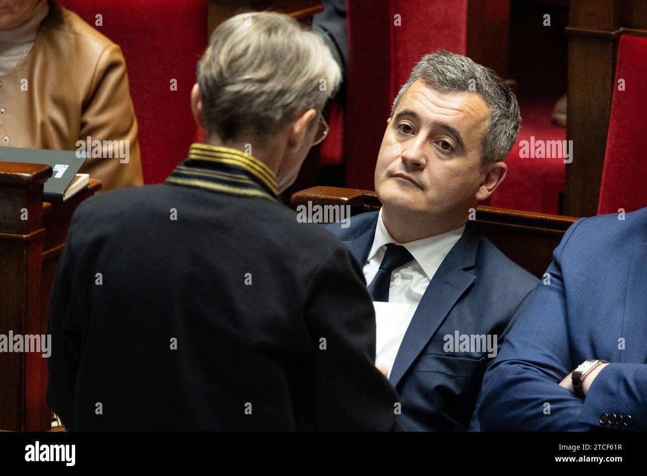 French Prime Minister Elisabeth Borne, French Interior Minister Gerald ...