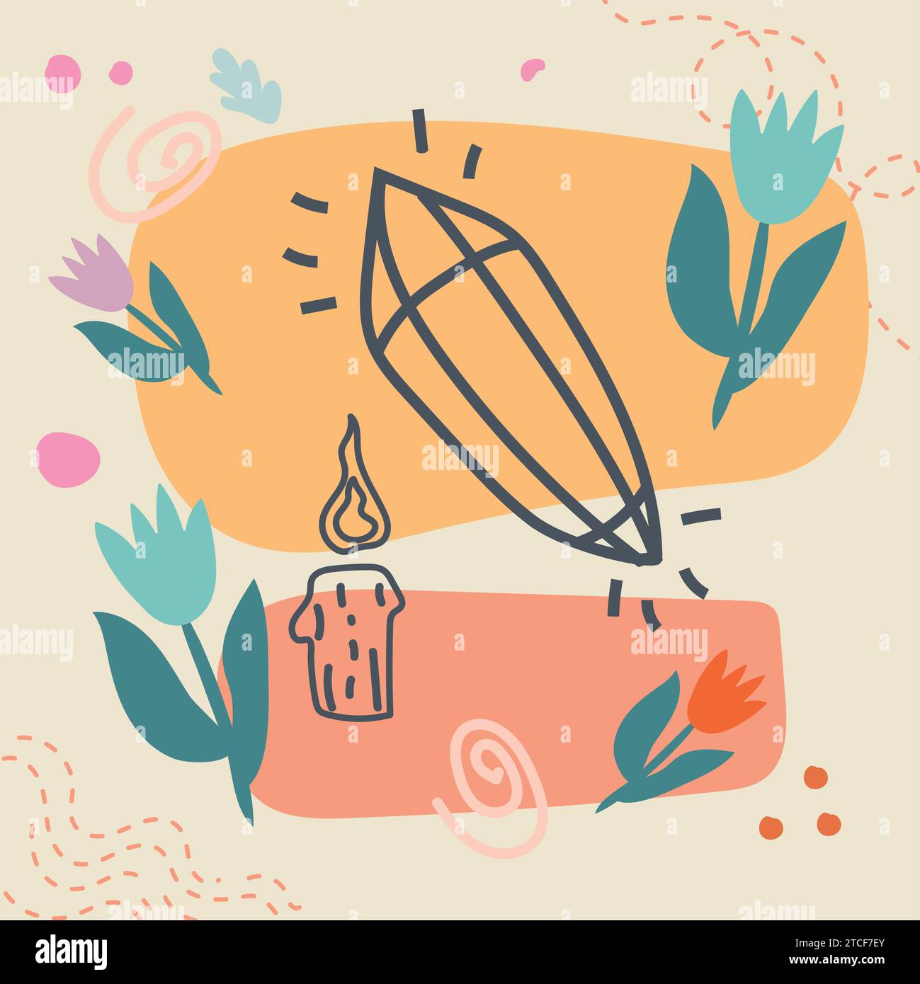 Colored hand drawn background Vector Stock Vector Image & Art - Alamy