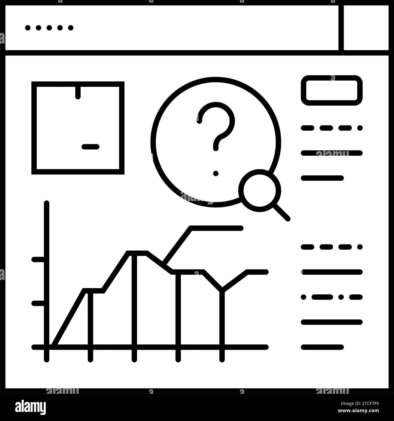 demand forecasting logistic manager line icon vector illustration Stock ...