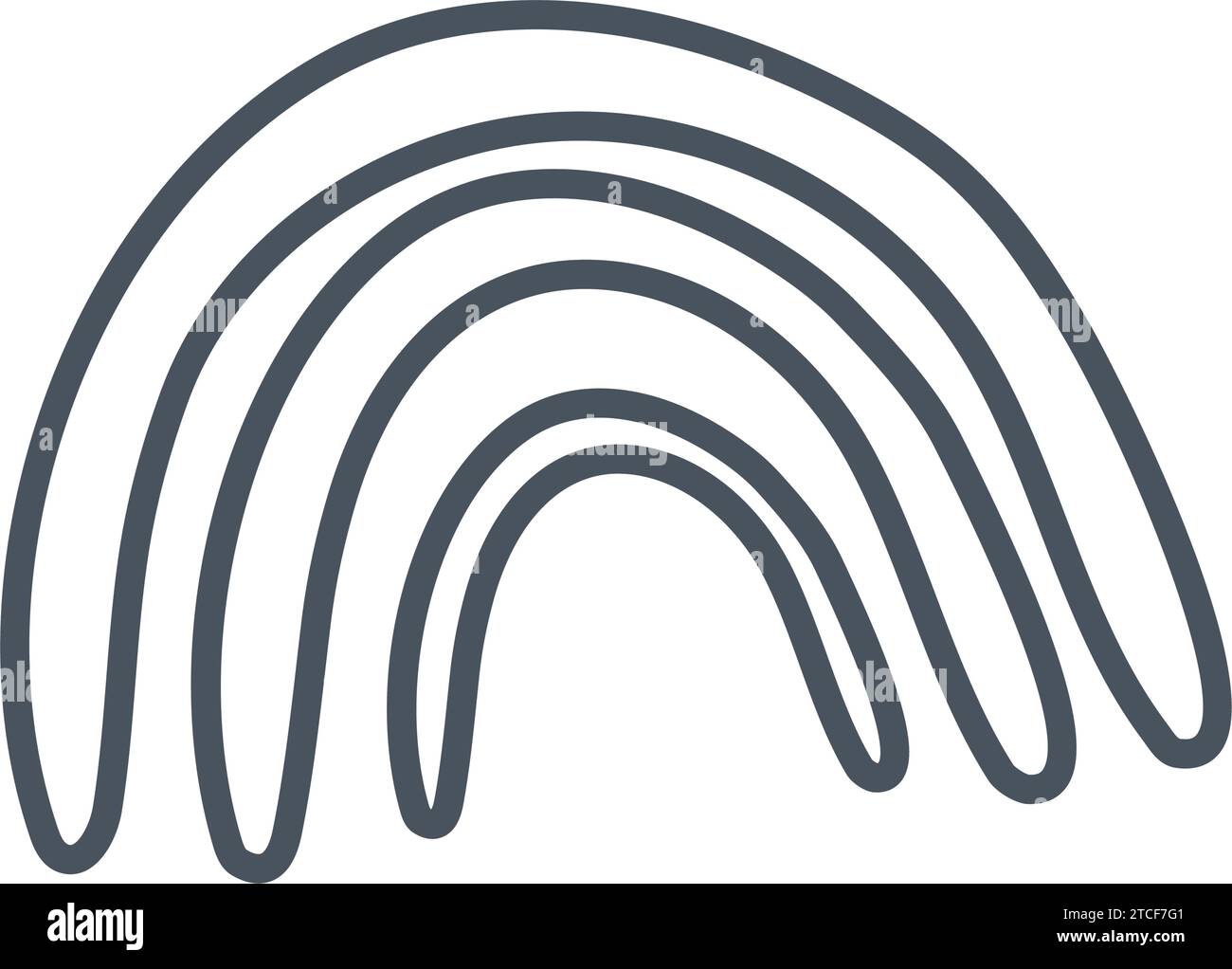 Rainbow hand draw sketch icon Vector Stock Vector Image & Art - Alamy