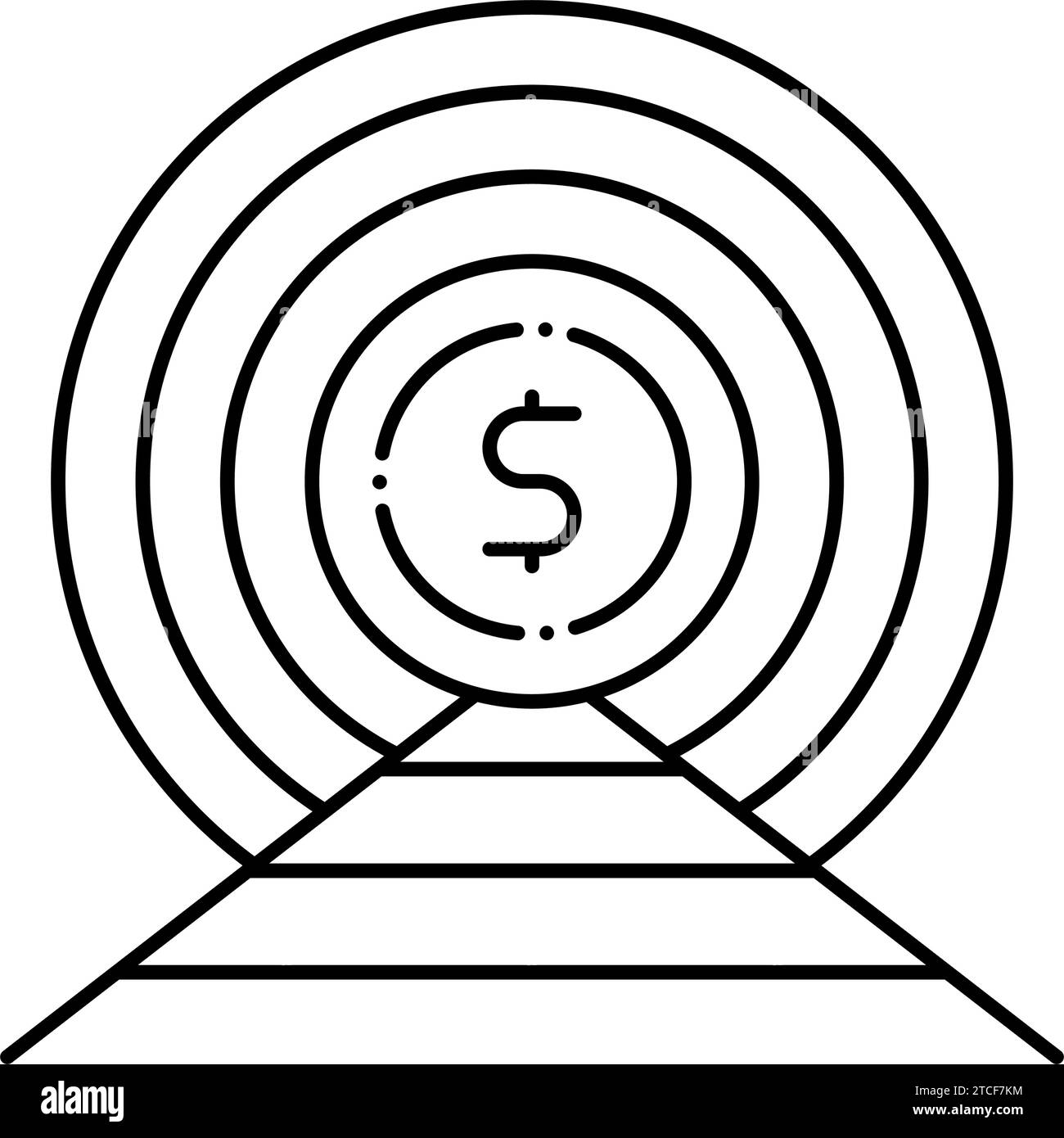 financial goals line icon vector illustration Stock Vector Image & Art ...