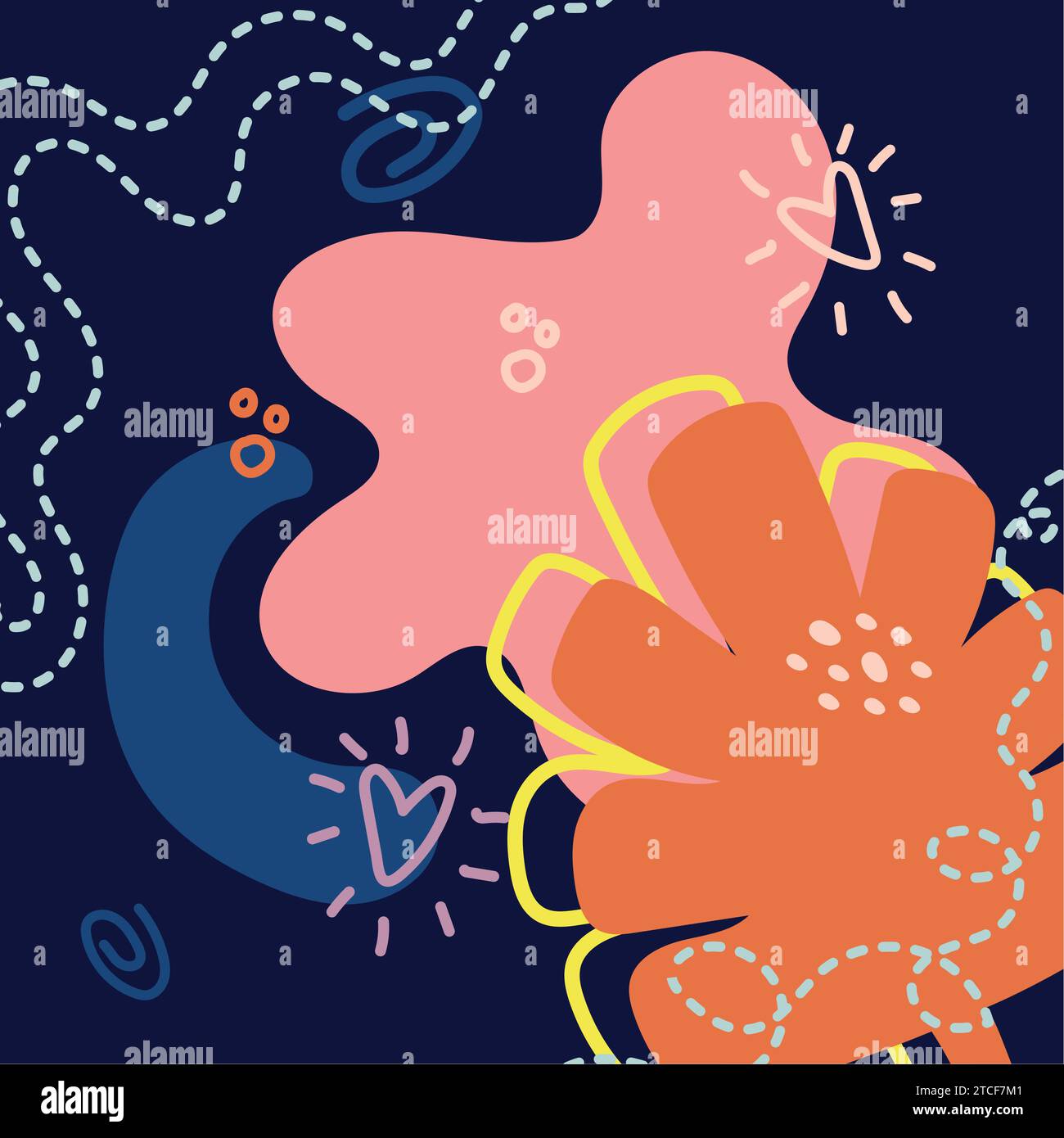 Colored hand drawn background Vector Stock Vector Image & Art - Alamy