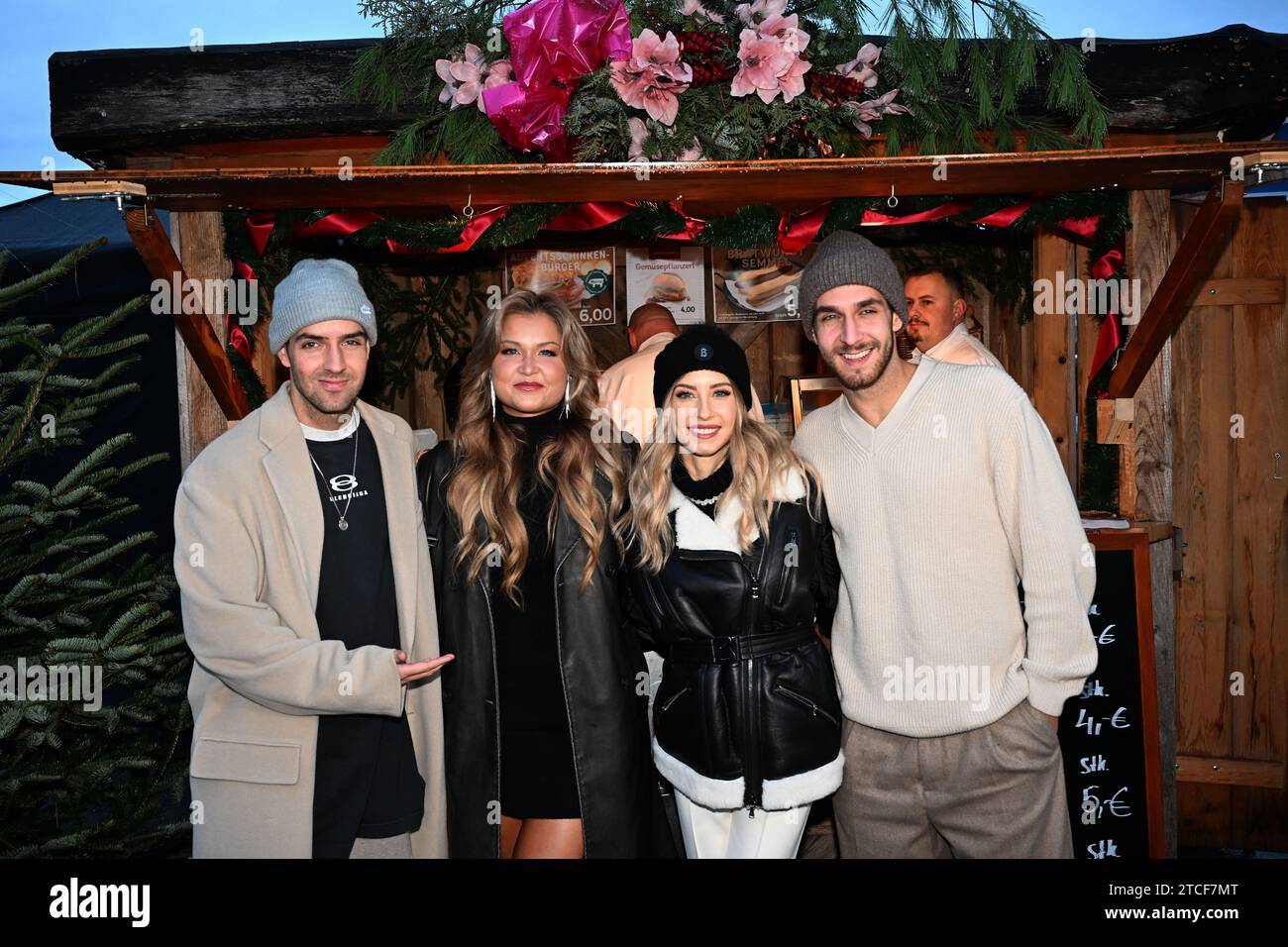 Munich, Germany. 12th Dec, 2023. The sons of actor Mark Keller, Aaron ...