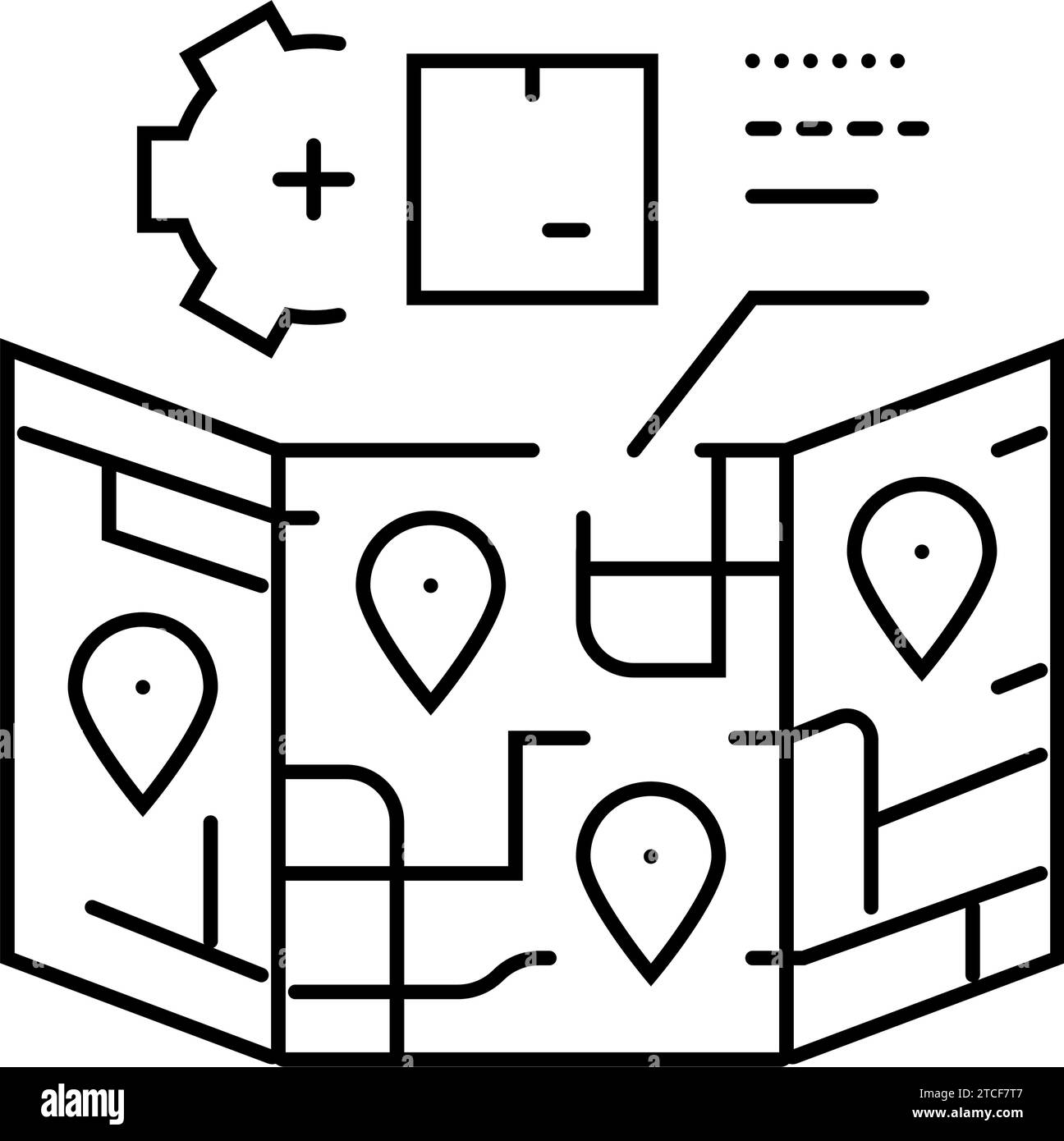 shipping coordination logistic manager line icon vector illustration ...