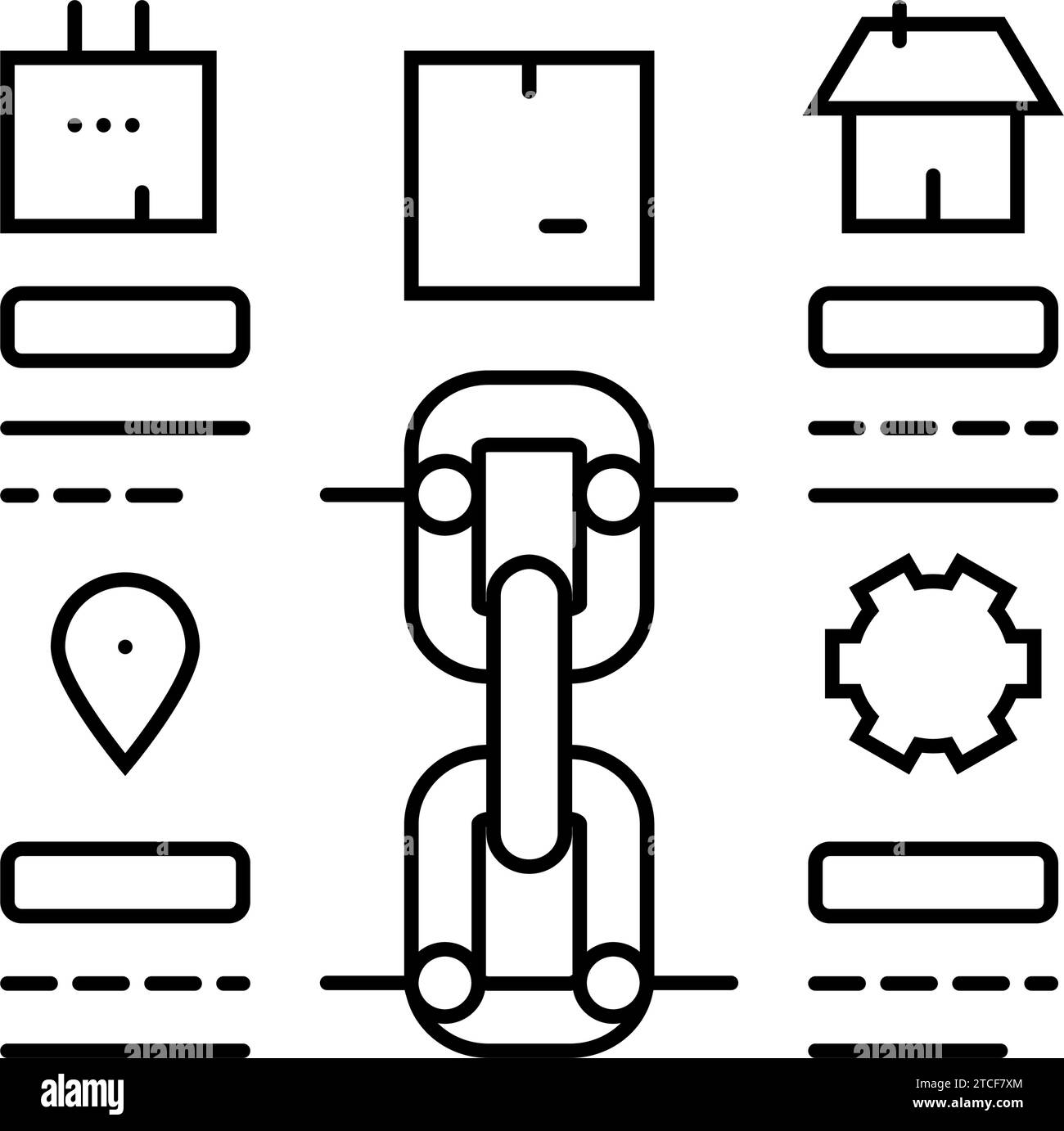 supply chain planning logistic manager line icon vector illustration ... supply chain planning logistic manager line icon vector illustration ...