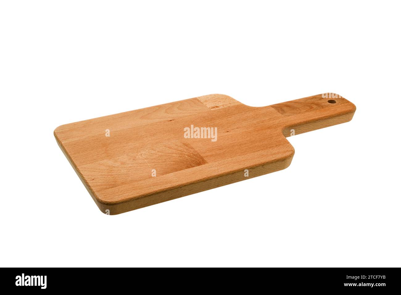 Wooden rectangular cutting board isolated on white background Stock ...