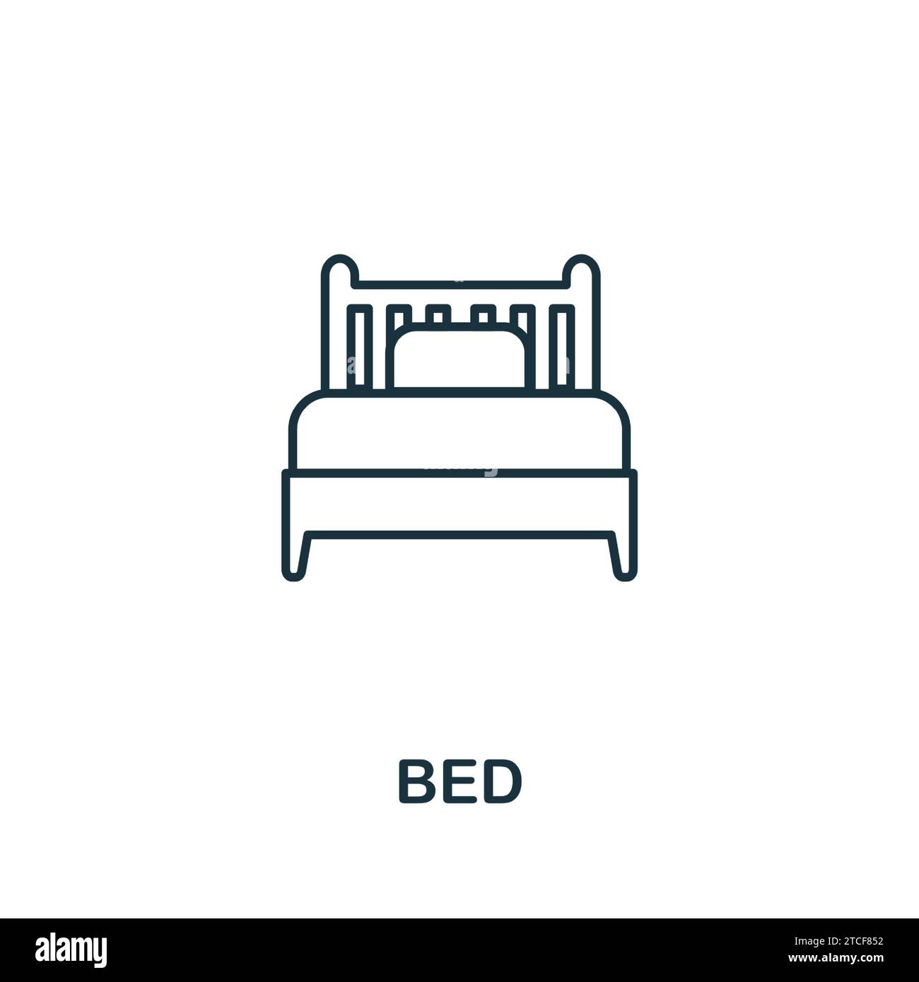 Bed icon. Simple element from well sleep collection. Creative Bed icon ... Bed icon. Simple element from well sleep collection. Creative Bed icon ...