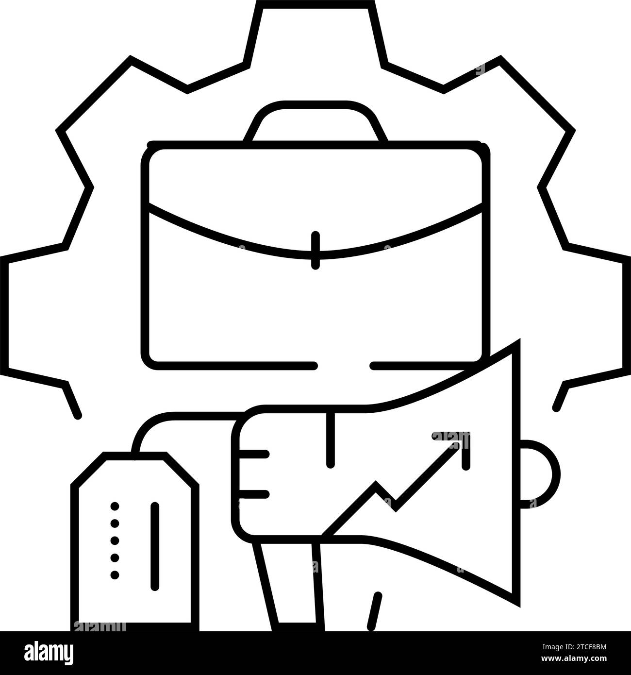 campaign management social media line icon vector illustration Stock ...