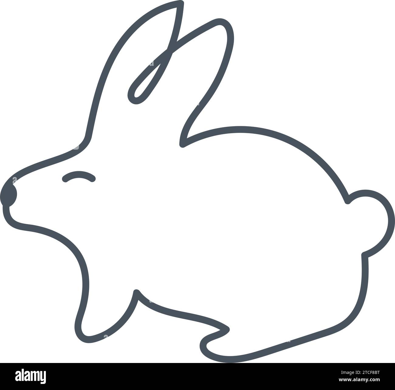 Hand draw rabbit sketch icon Vector Stock Vector Image & Art - Alamy