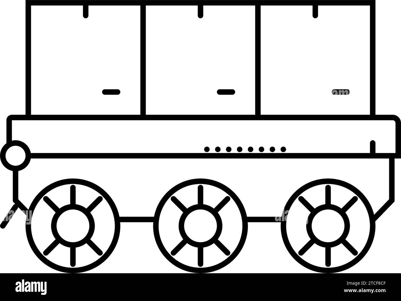 robot fleet autonomous delivery line icon vector illustration Stock Vector Image & Art - Alamy