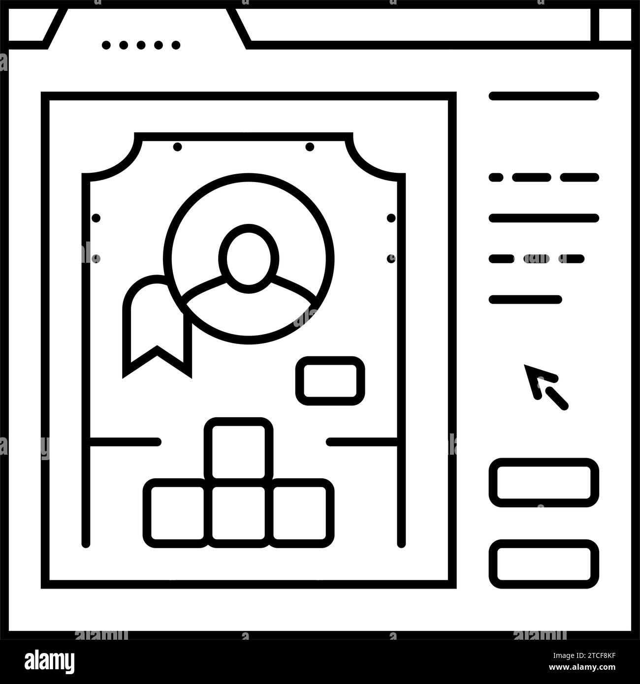 user interface design game line icon vector illustration Stock Vector ... user interface design game line icon vector illustration Stock Vector ...