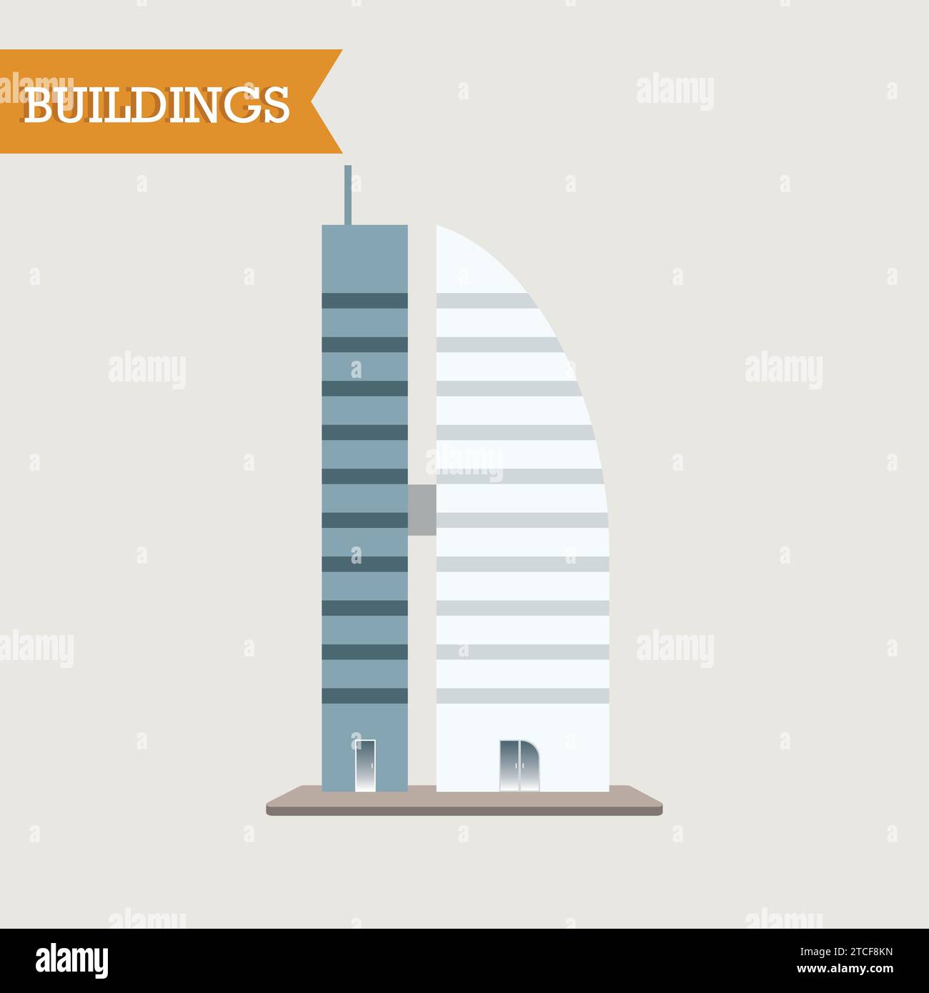 Isolated colored building icon image Vector Stock Vector Image & Art ...