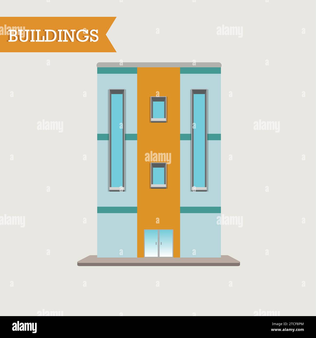 Isolated colored building icon image Vector Stock Vector Image & Art ...