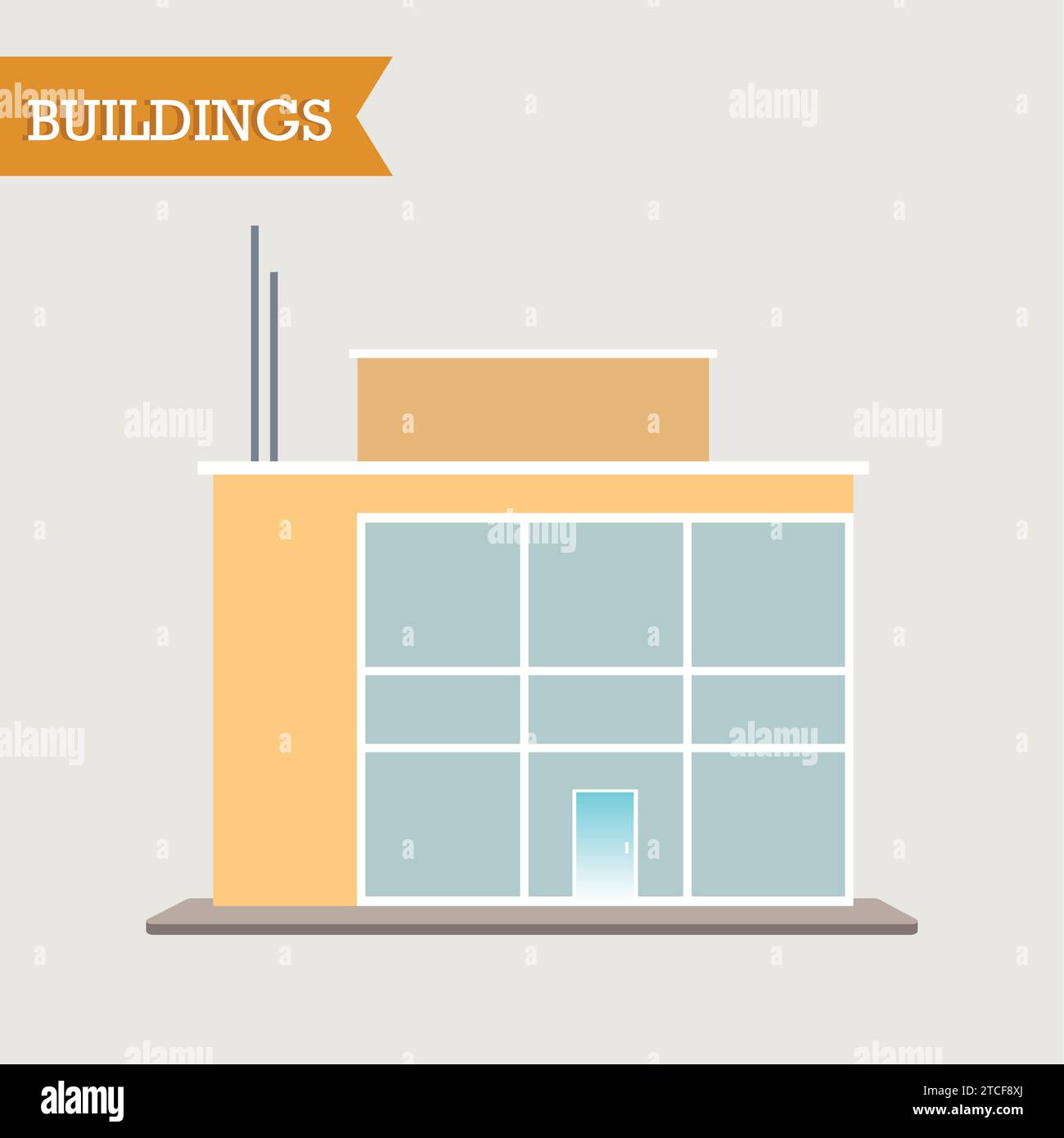 Isolated colored building icon image Vector Stock Vector Image & Art ...